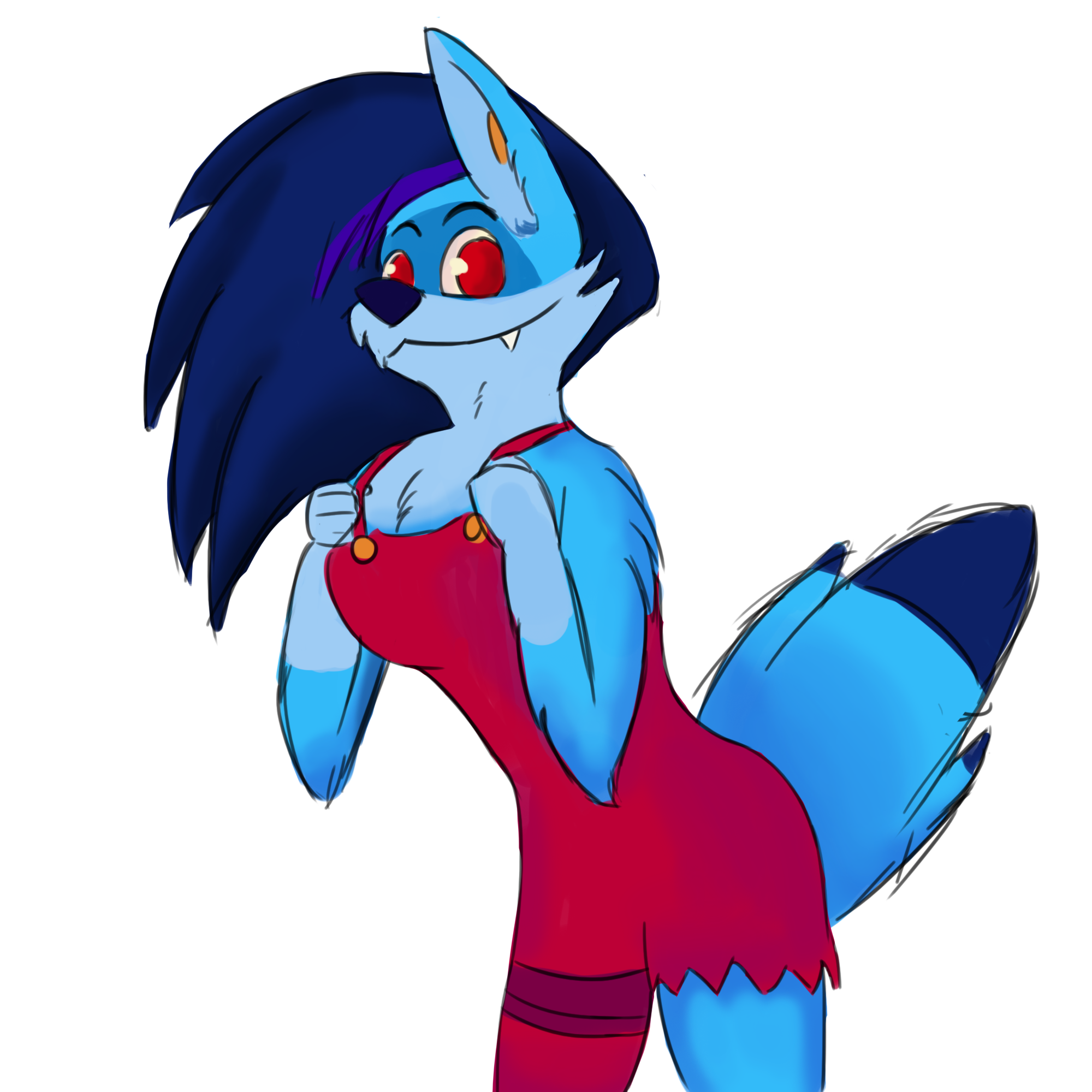 The Big ImageBoard (TBIB) - alexandliberty anthro big hair biped blue body blue fur blue hair ...
