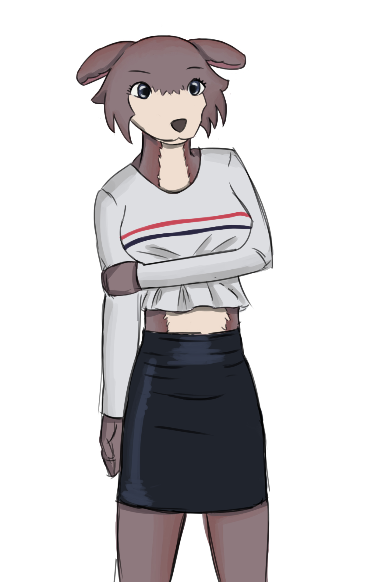 The Big ImageBoard (TBIB) - alexandliberty anthro arm under breasts beastars black bottomwear ...