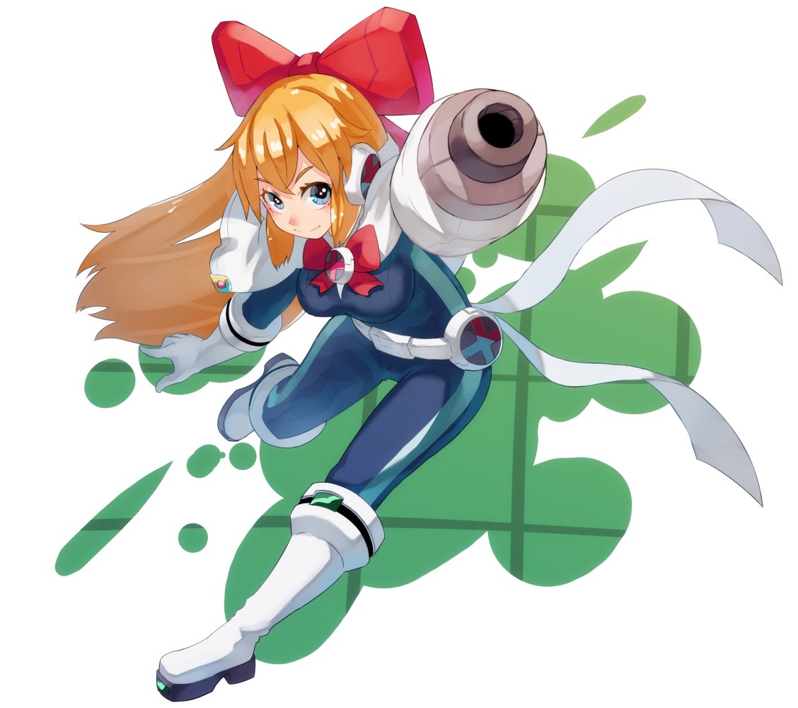 The Big ImageBoard (TBIB) - 1girl arm cannon blonde hair blue bodysuit blue eyes bodysuit ...