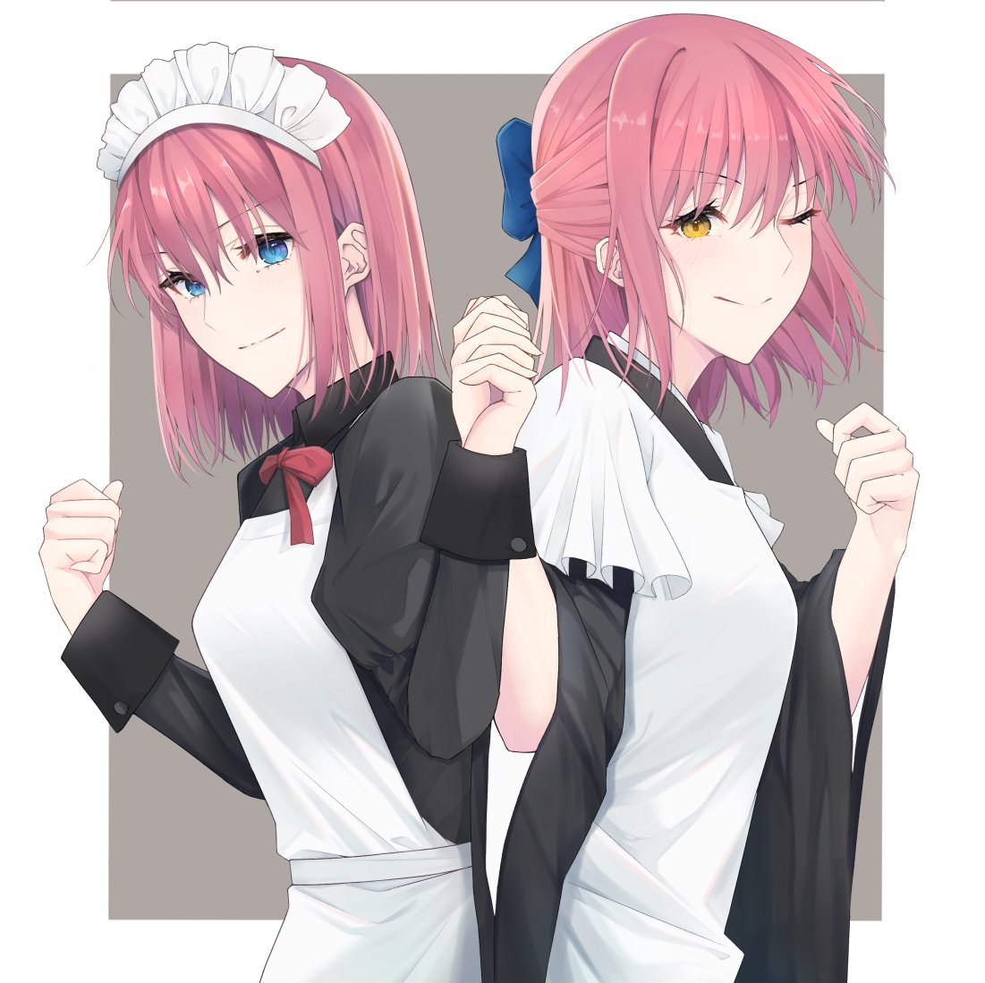 The Big ImageBoard (TBIB) - 2girls 3228sfg apron black dress black ...