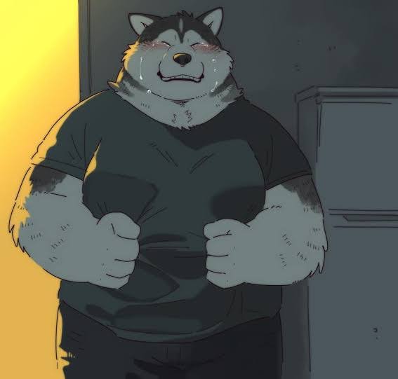 The Big ImageBoard (TBIB) - anthro blush bodily fluids canid canine canis clothed clothing ...