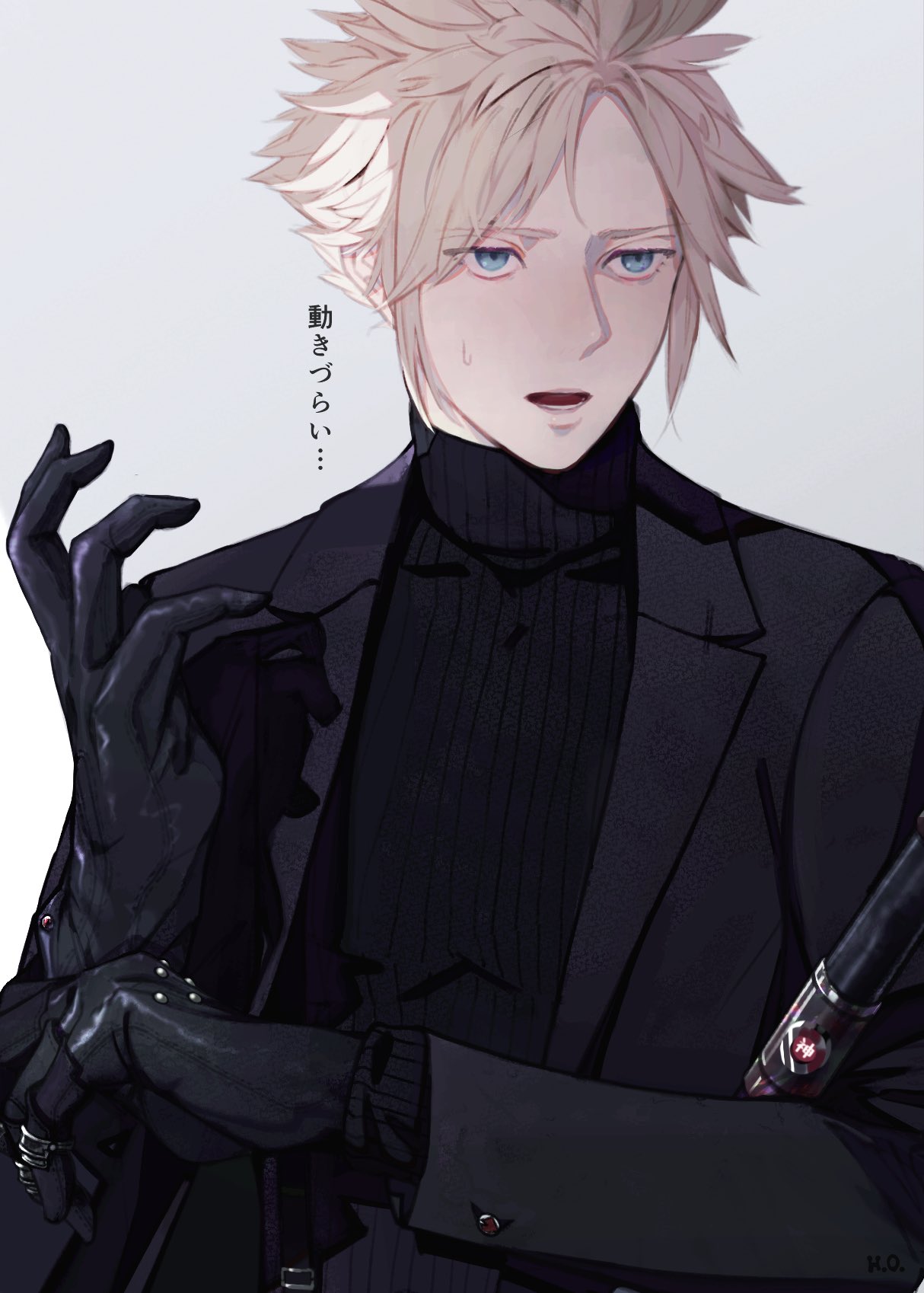 The Big ImageBoard (TBIB) - 1boy adjusting clothes adjusting gloves alternate costume bangs ...