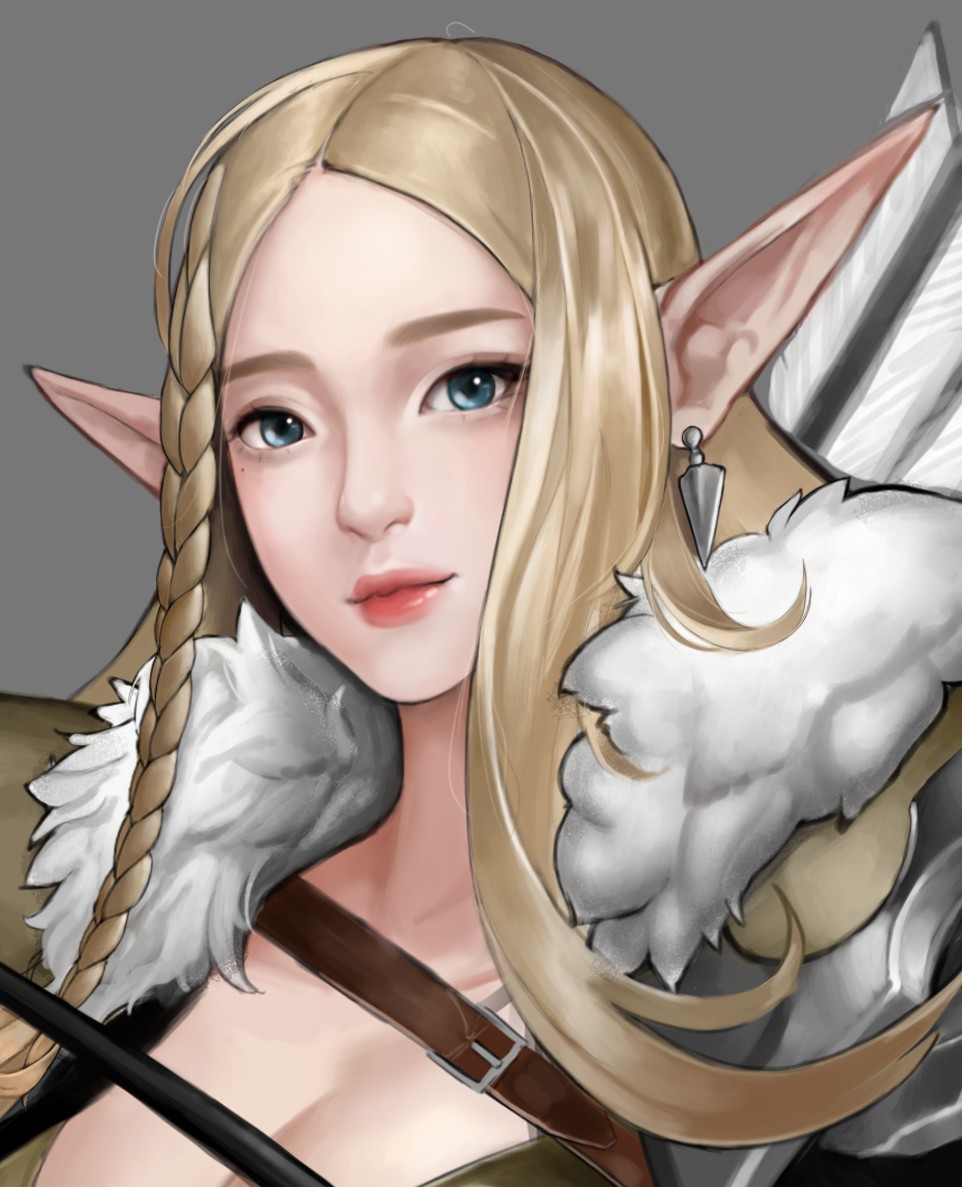 The Big Imageboard Tbib 1girl Arch Arrow Projectile Blonde Hair