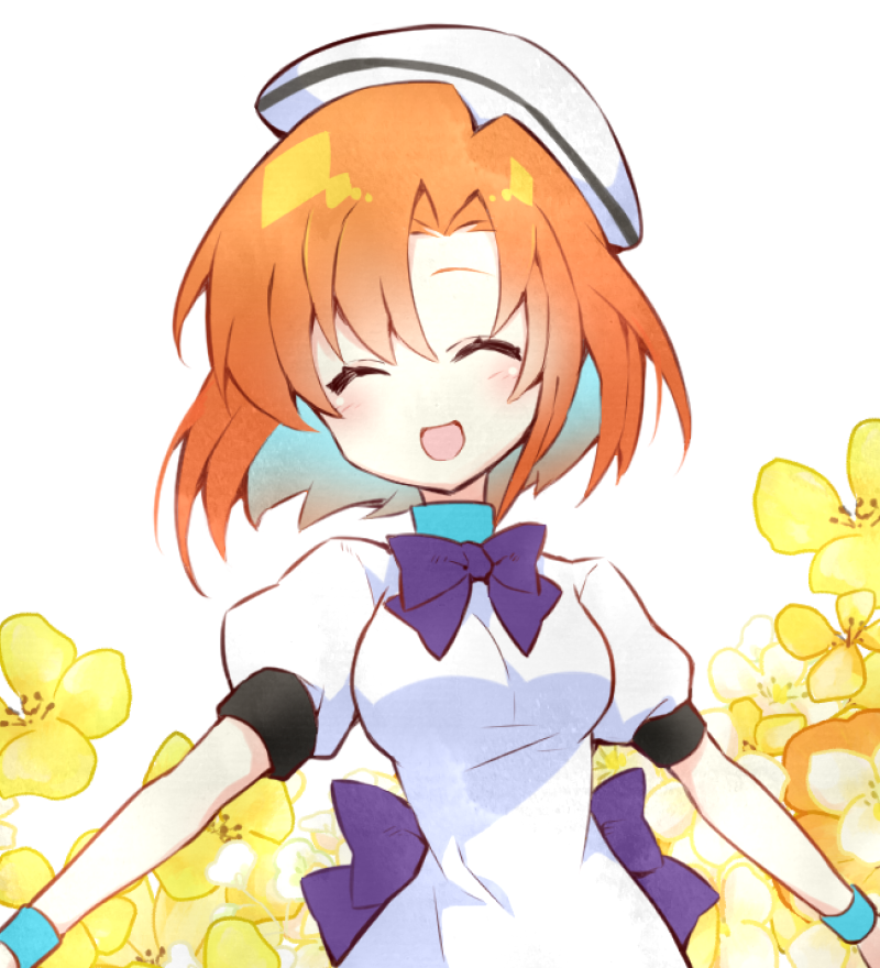 The Big ImageBoard (TBIB) - 1girl :d bow bowtie breasts closed eyes ...