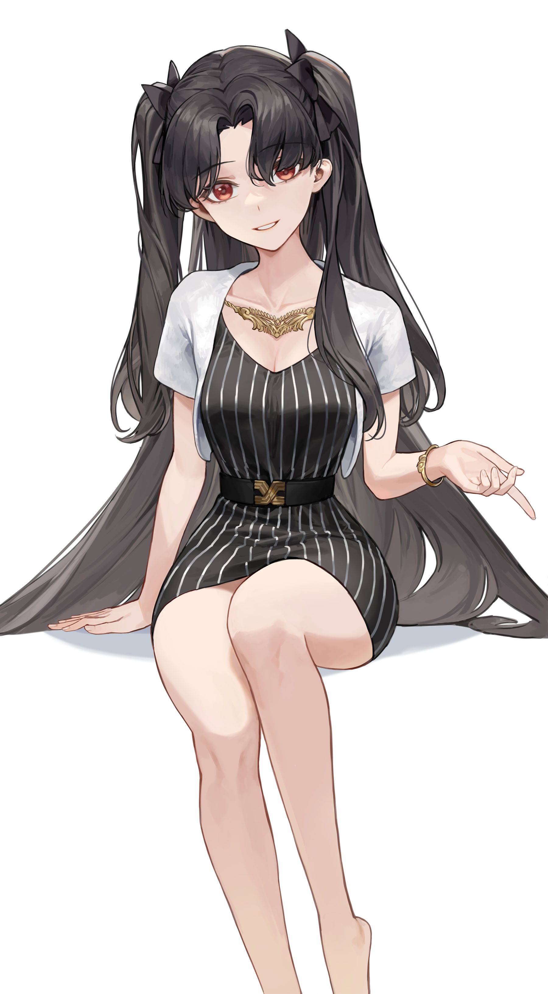 The Big ImageBoard (TBIB) - 1girl absurdres bangs black dress black hair breasts cotta (heleif ...
