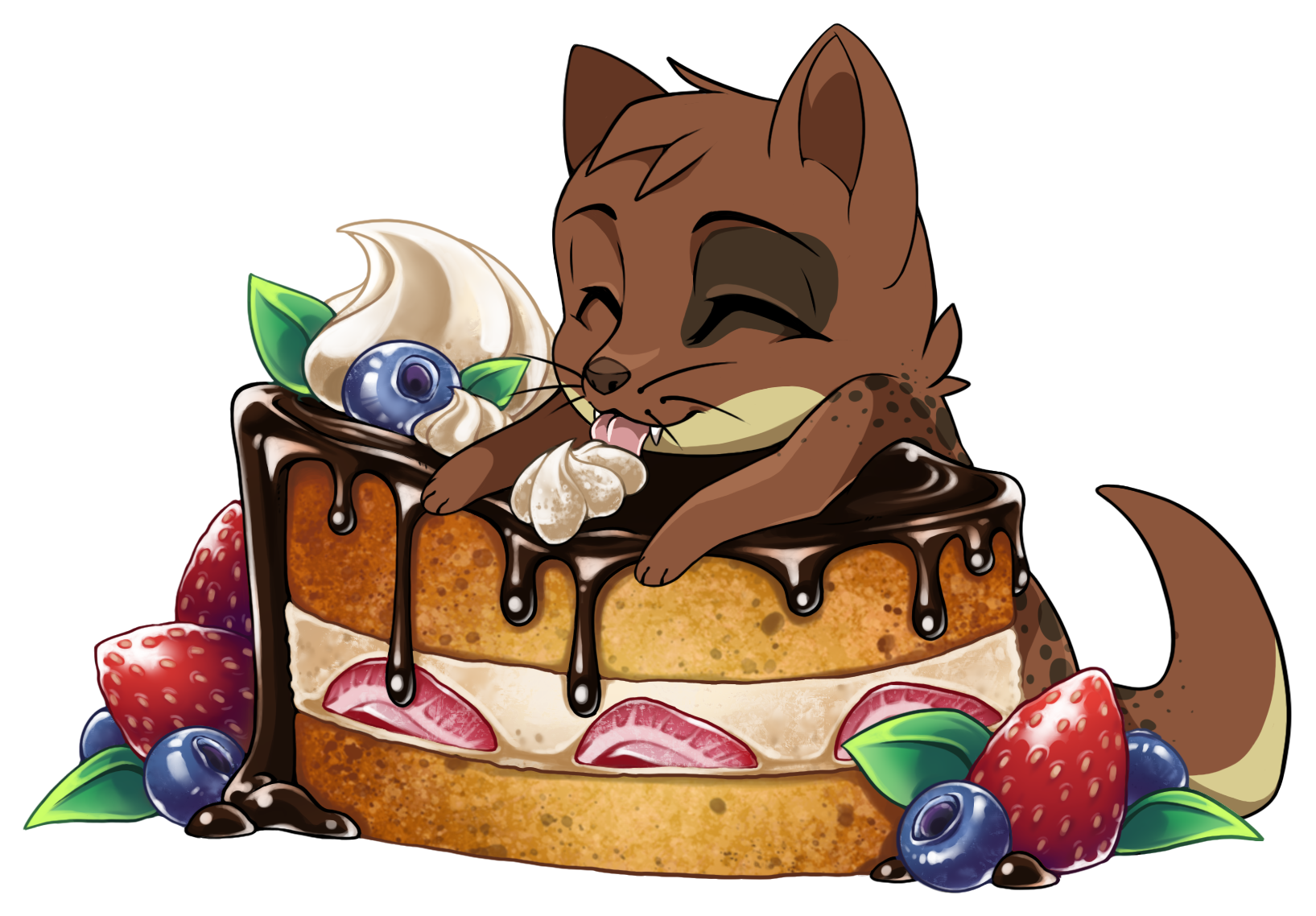 The Big ImageBoard (TBIB) - anthro ashley-arctic-fox black nose brown body brown markings bryce ...