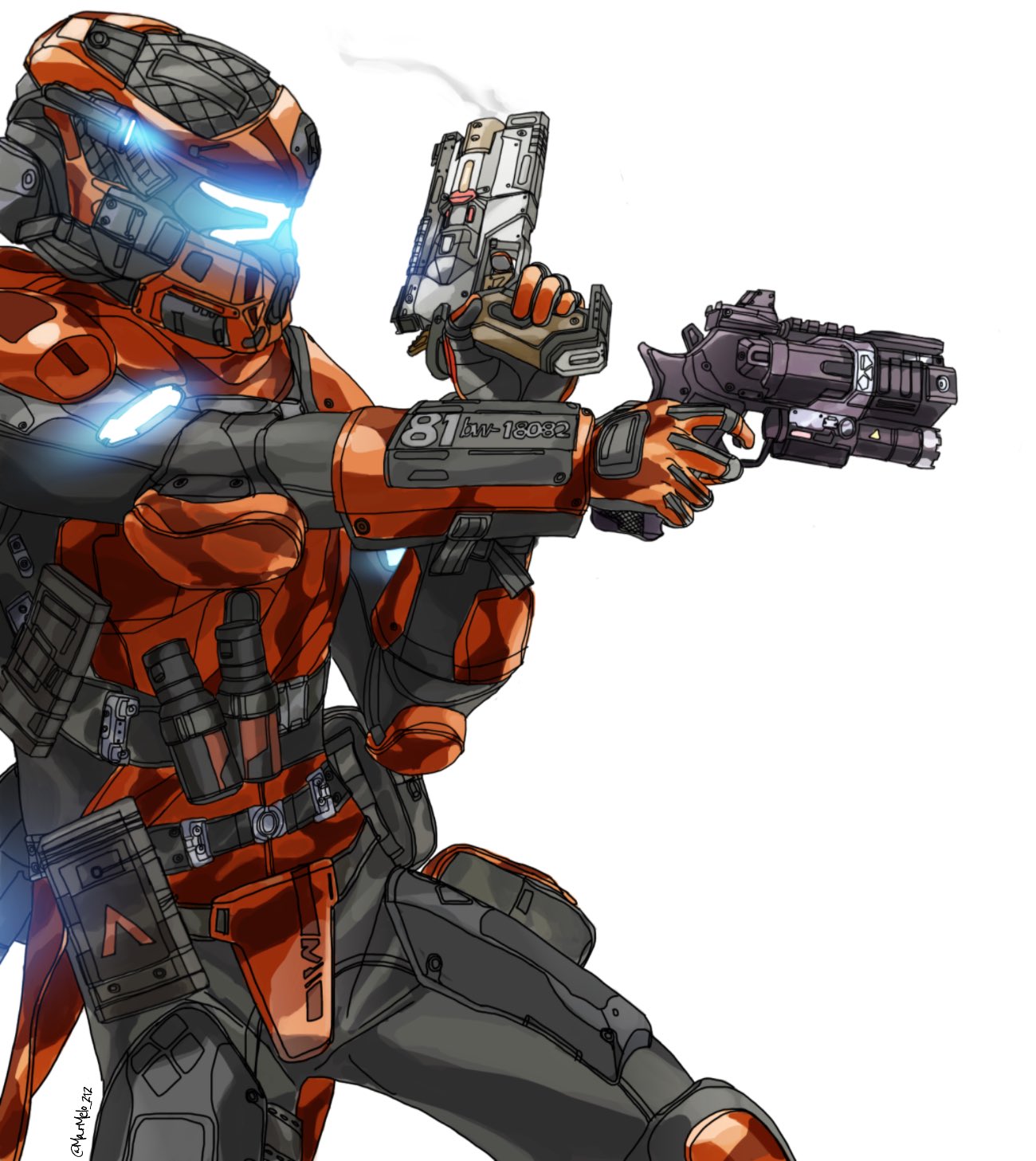 The Big ImageBoard (TBIB) - 1boy animification assault visor b3 wingman ...