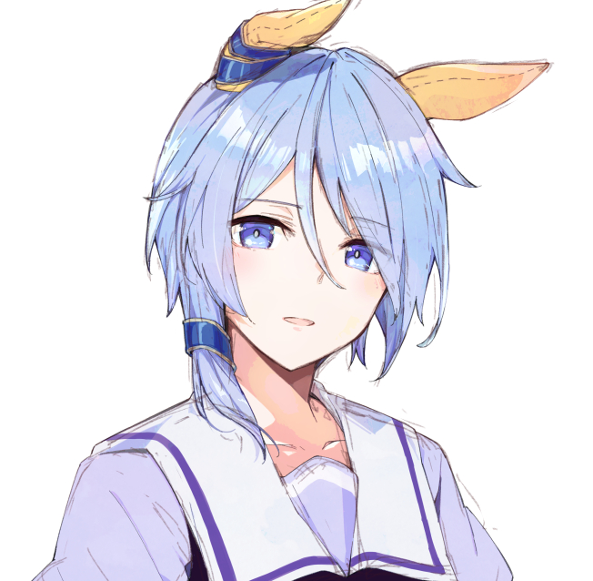 The Big ImageBoard (TBIB) - 1girl animal ears bangs blue eyes blue hair ...