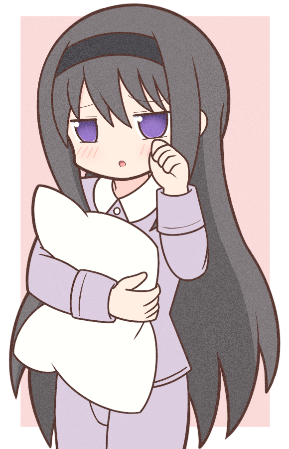The Big Imageboard Tbib 1girl Akemi Homura Black Hair Black