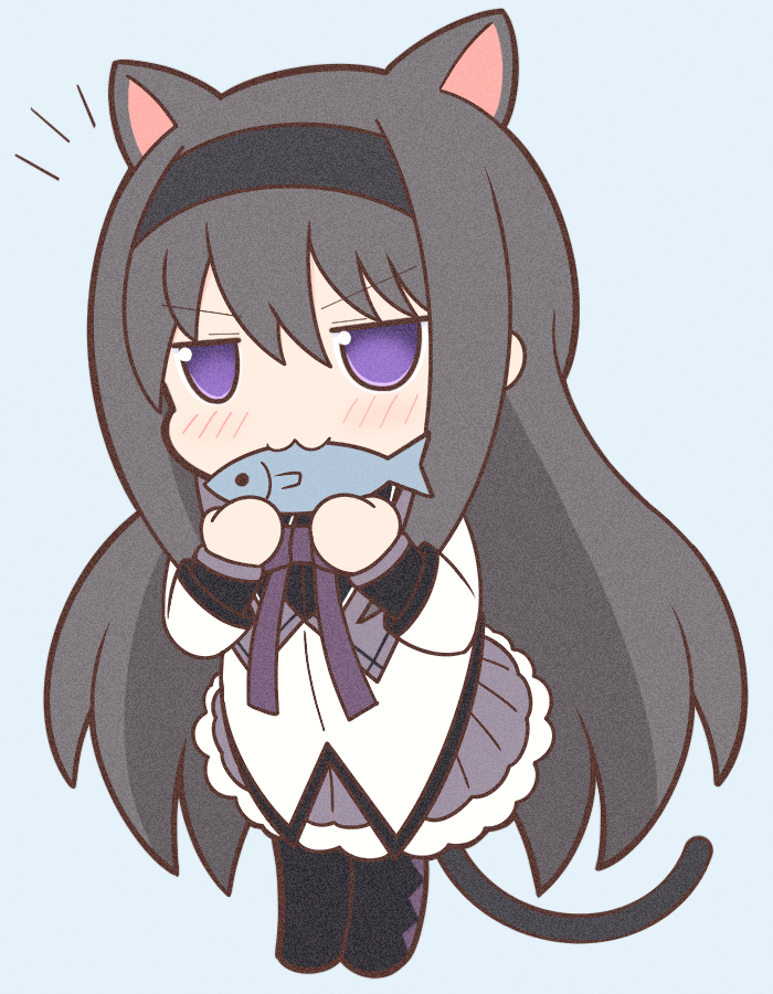 The Big ImageBoard (TBIB) - 1girl :3 akemi homura akemi homura (magical girl) animal ears argyle ...