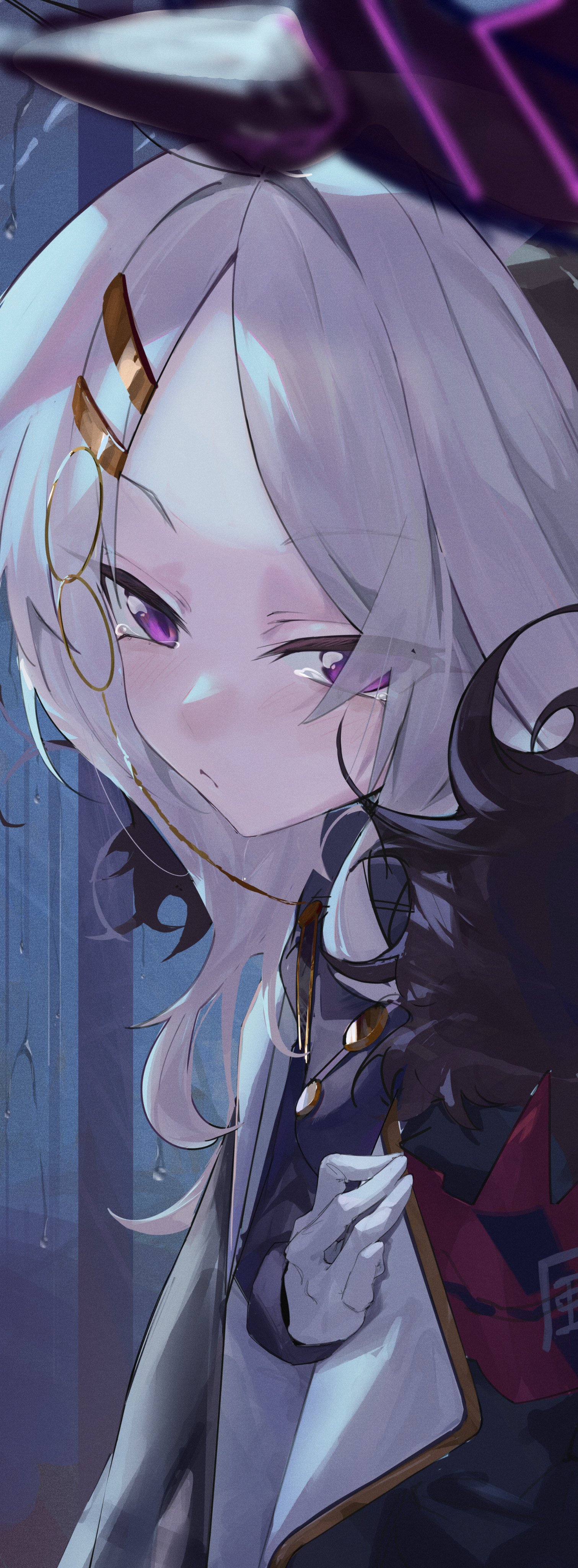 The Big ImageBoard (TBIB) - 1girl absurdres ahoge armband bangs blue ...