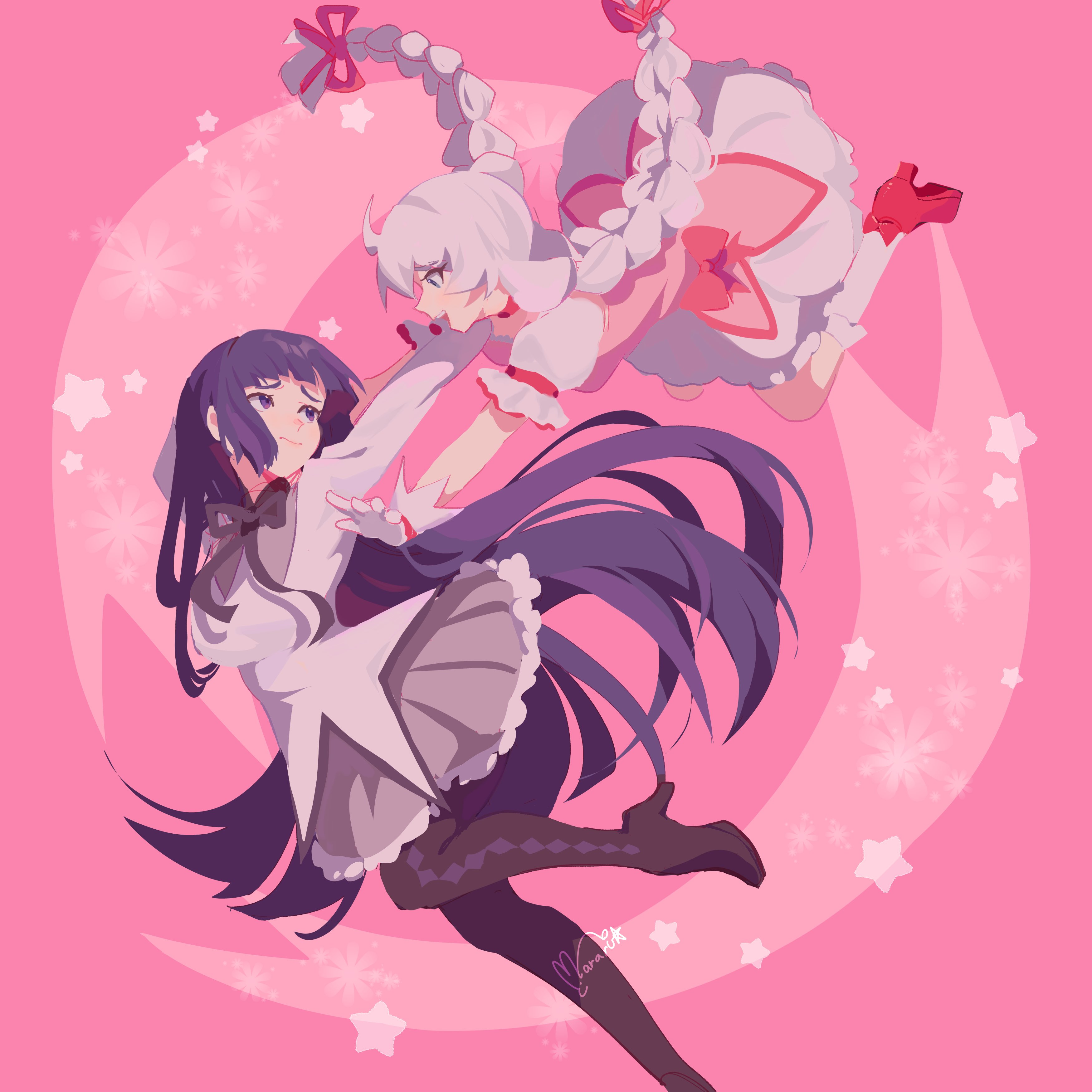 The Big ImageBoard (TBIB) - 2girls absurdres akemi homura akemi homura (cosplay) alternate ...