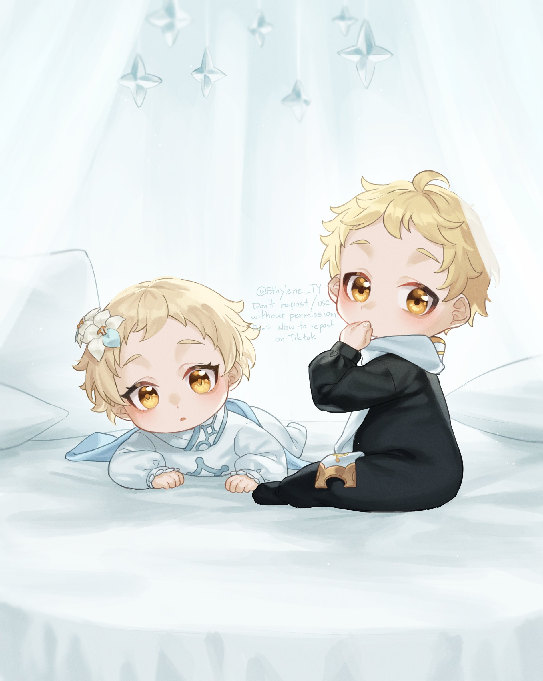 The Big ImageBoard (TBIB) - 1boy 1girl aether (genshin impact) aged ...