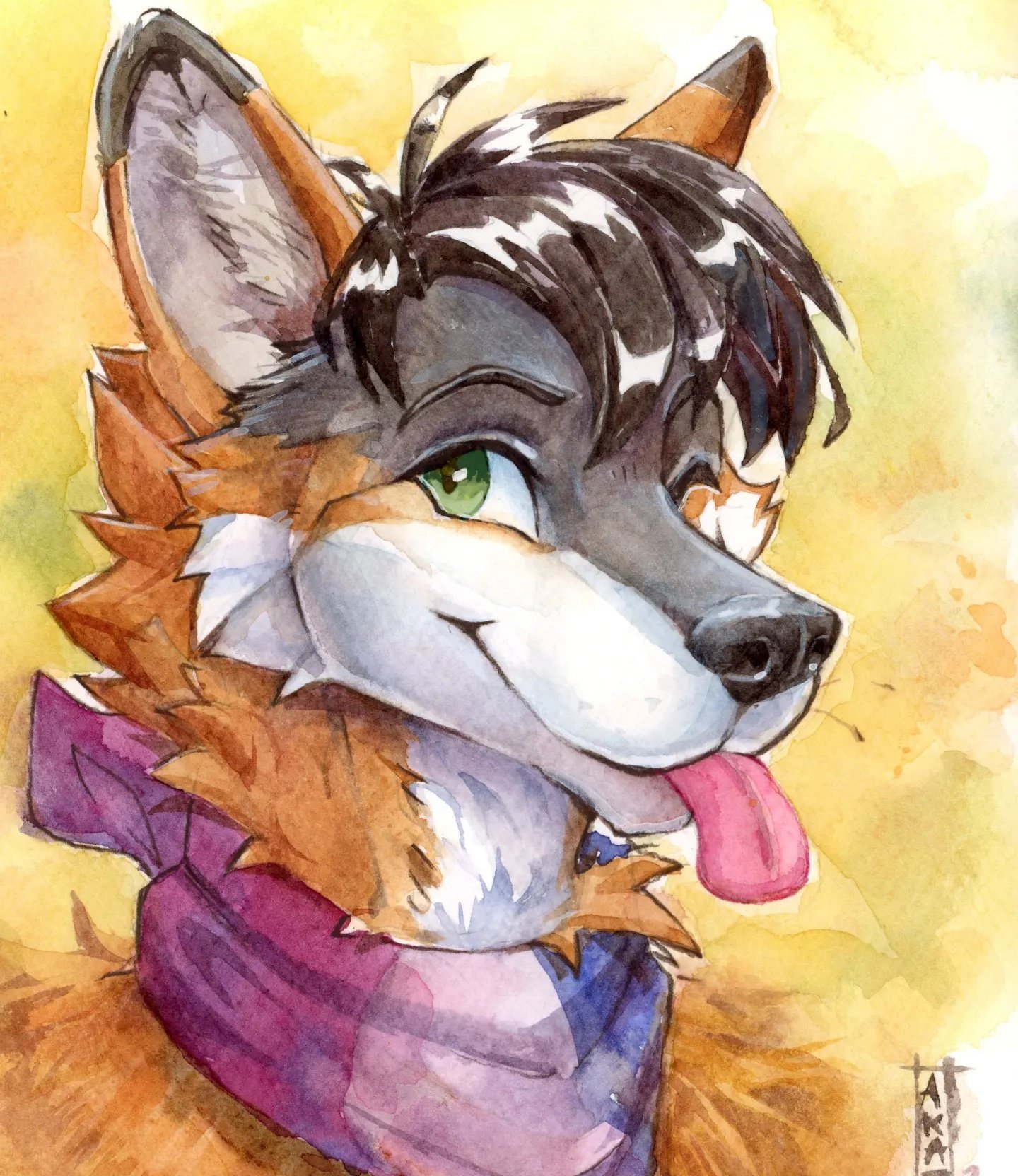 The Big ImageBoard (TBIB) - accessory akatan art anthro bandanna bisexual pride colors black ...