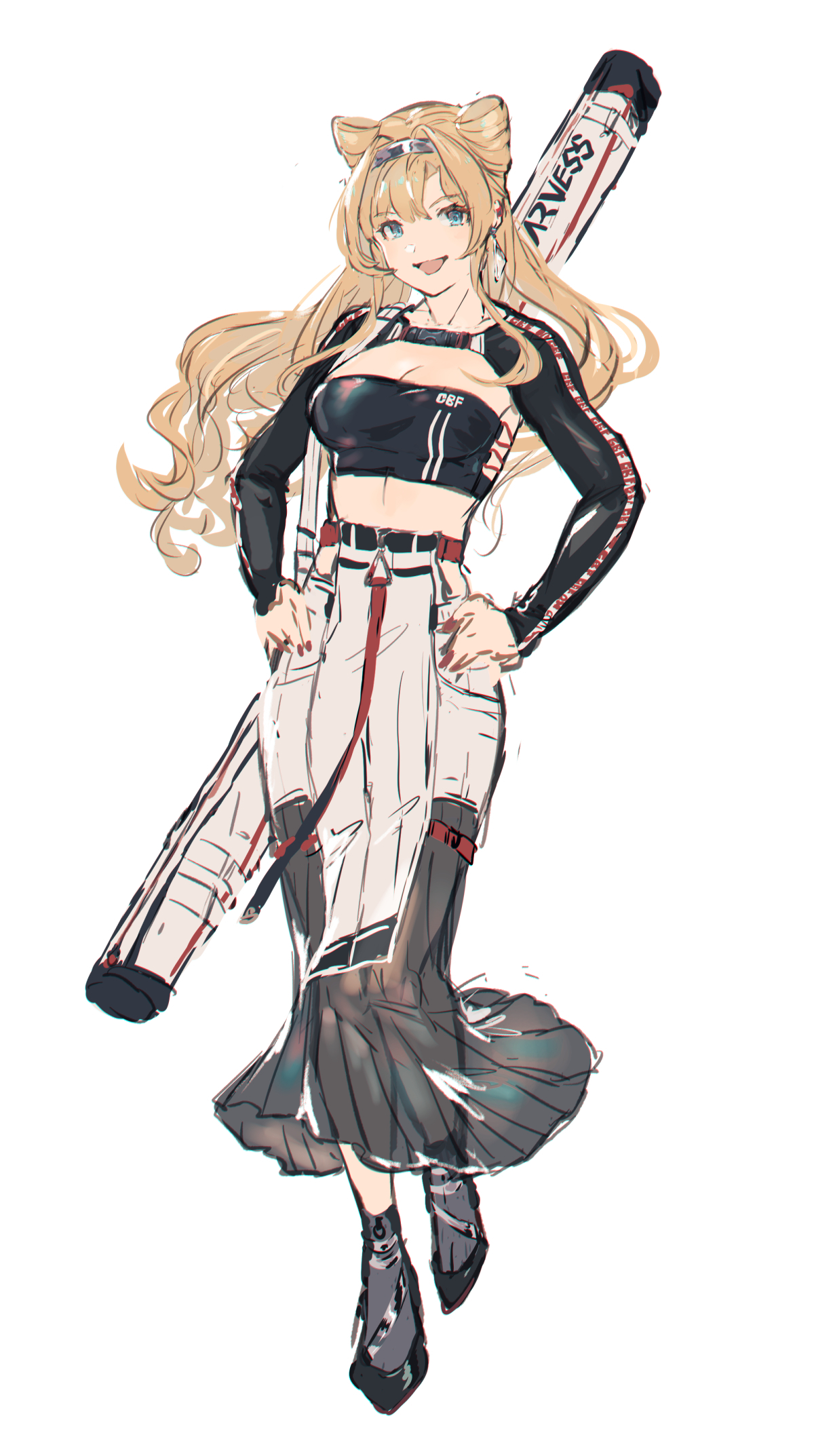 The Big ImageBoard (TBIB) - 1girl :d alternate costume alternate hairstyle bangs blonde hair ...