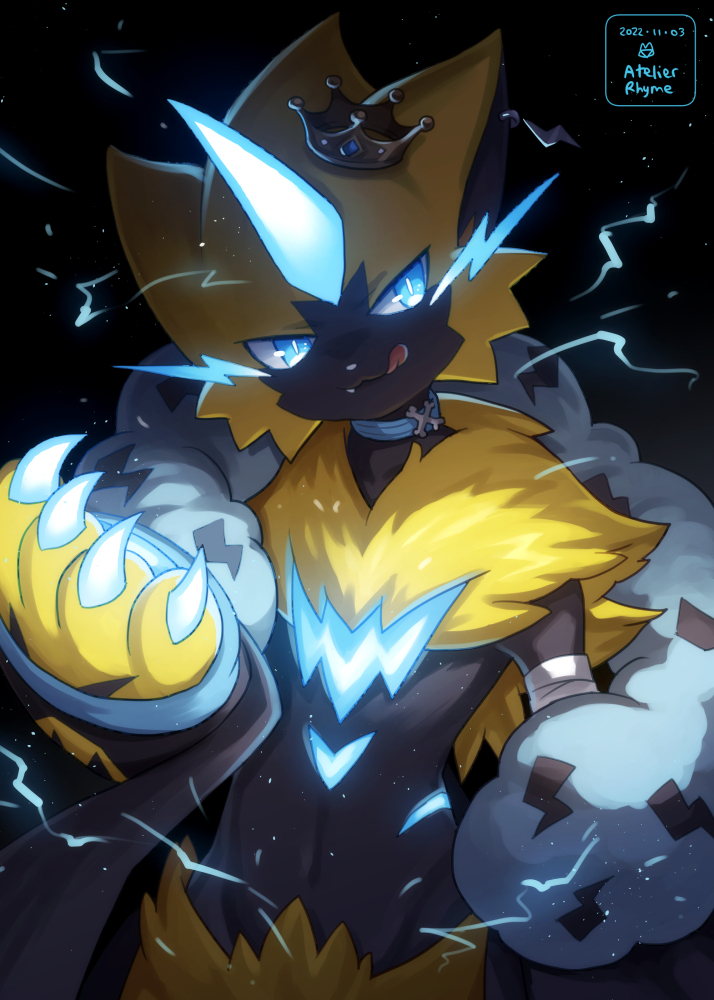 The Big ImageBoard (TBIB) - 2022 ambiguous gender anthro atelier rhyme band style zeraora black ...