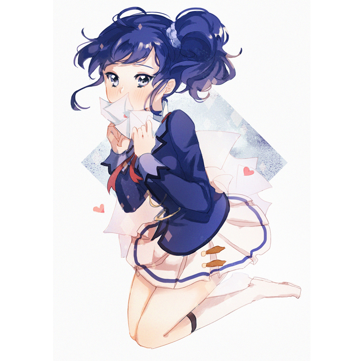 The Big ImageBoard (TBIB) - 1girl aikatsu! aikatsu! (series) blue eyes blue hair blue jacket ...