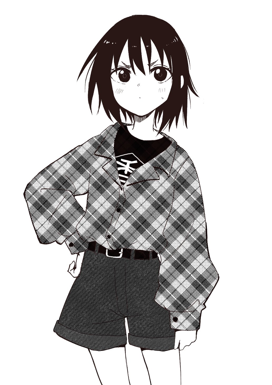 The Big ImageBoard (TBIB) - 1girl bangs belt blush buttons closed mouth ...