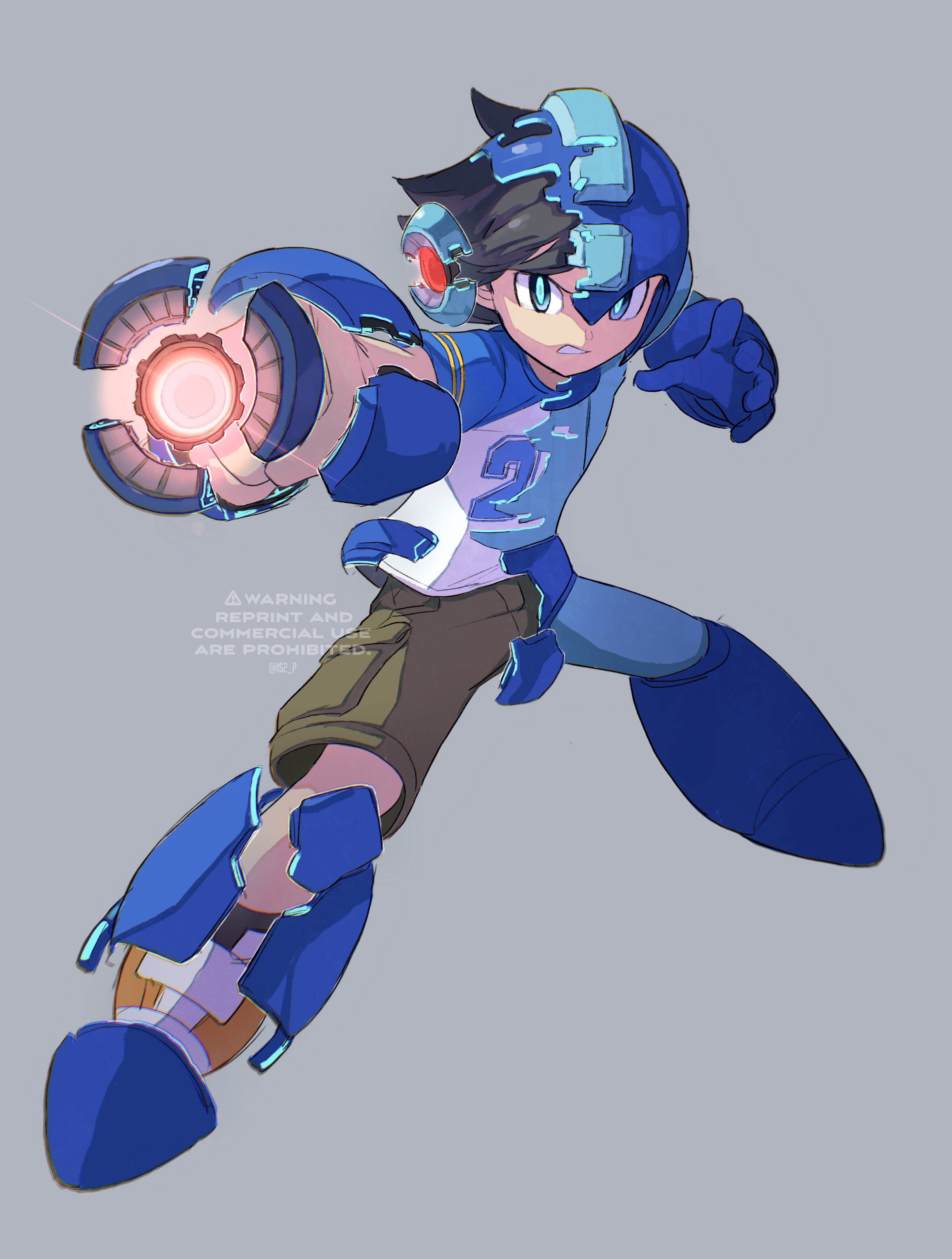 The Big ImageBoard (TBIB) - 1boy absurdres arm cannon blue eyes brown ...