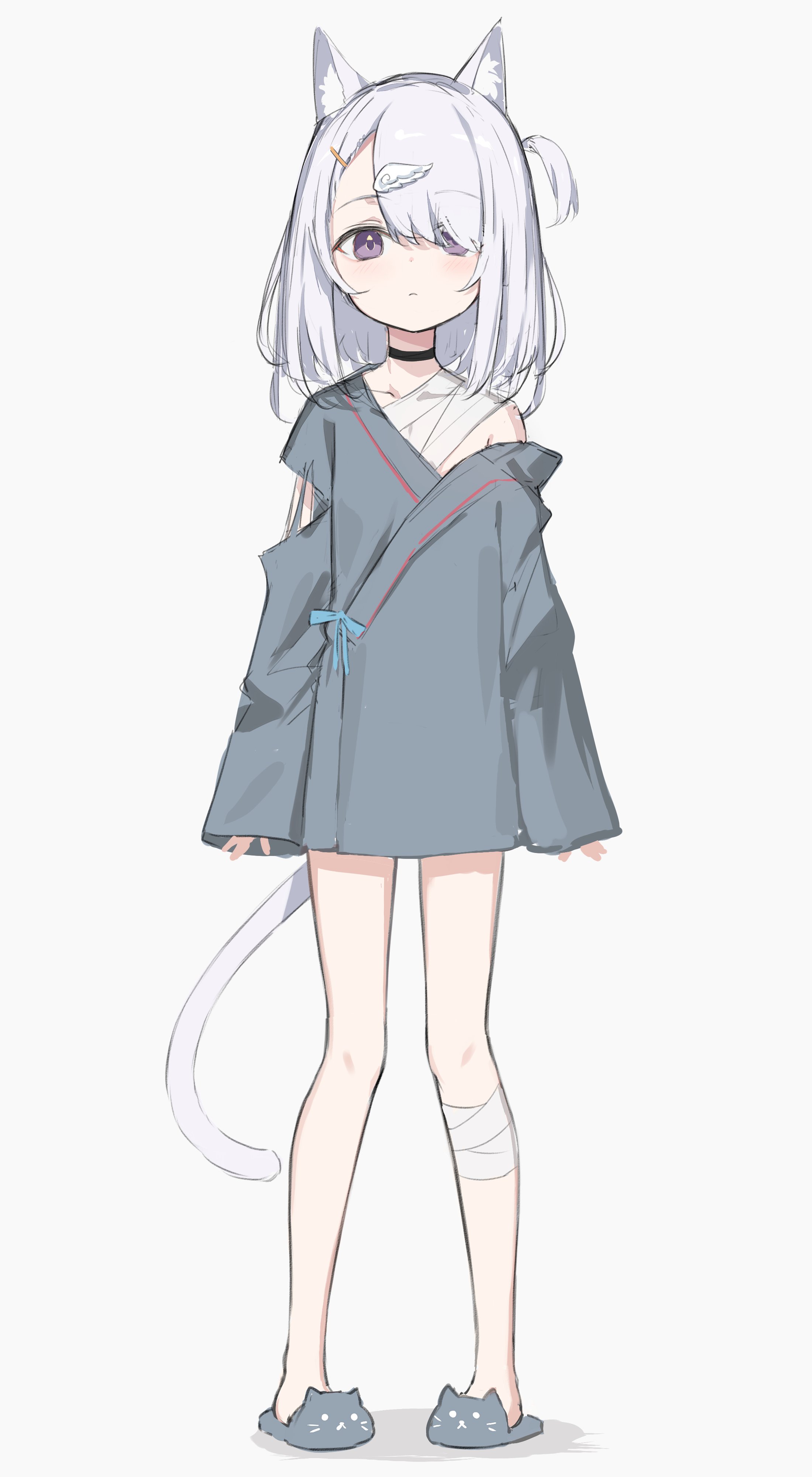 The Big ImageBoard (TBIB) - 1girl absurdres animal ear fluff animal ears arm cutout bandaged ...