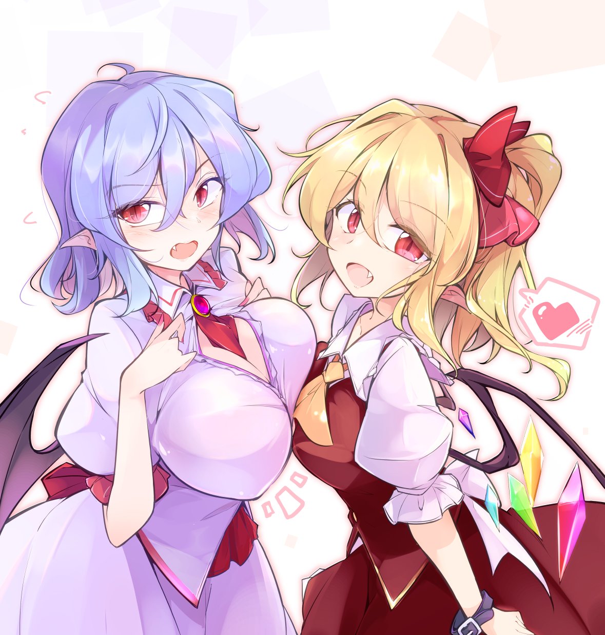 The Big Imageboard Tbib 2girls Alternate Breast Size Asymmetrical