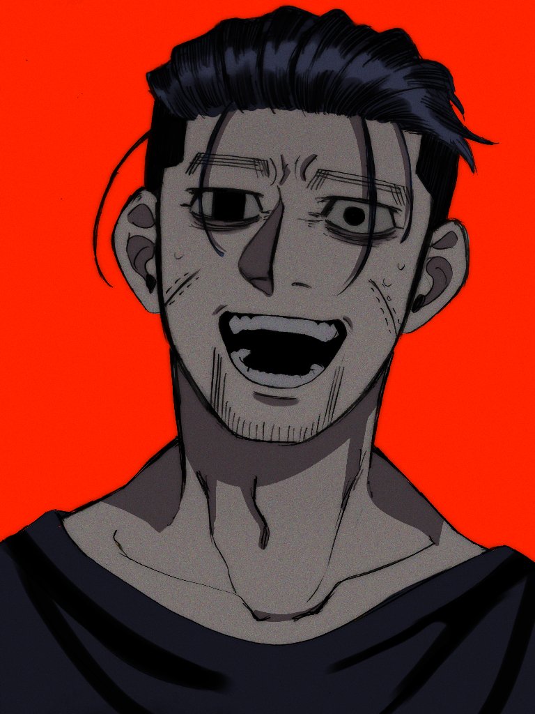 The Big ImageBoard (TBIB) - 1boy black eyes black hair casual evil grin ...