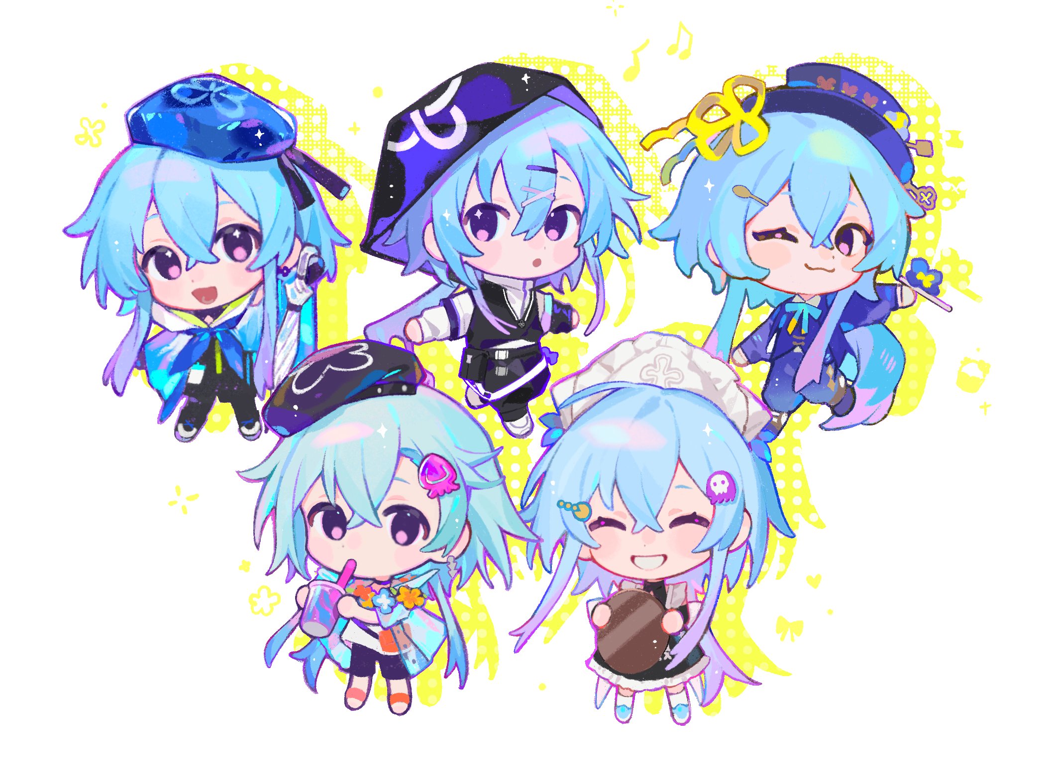 The Big ImageBoard (TBIB) - 1boy arknights chibi chibi only dot nose ...