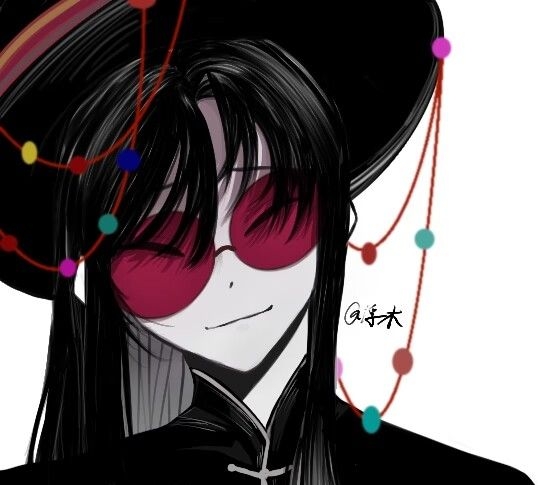 The Big ImageBoard (TBIB) - 1boy beads black hair black hat black shirt chinese commentary ...