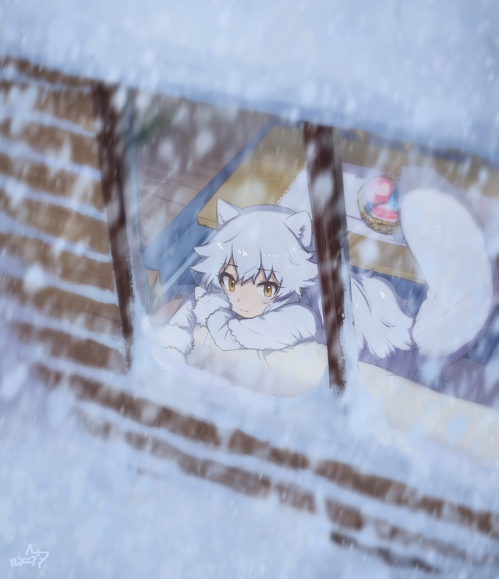 The Big ImageBoard (TBIB) - 1girl animal ears arctic fox (kemono ...