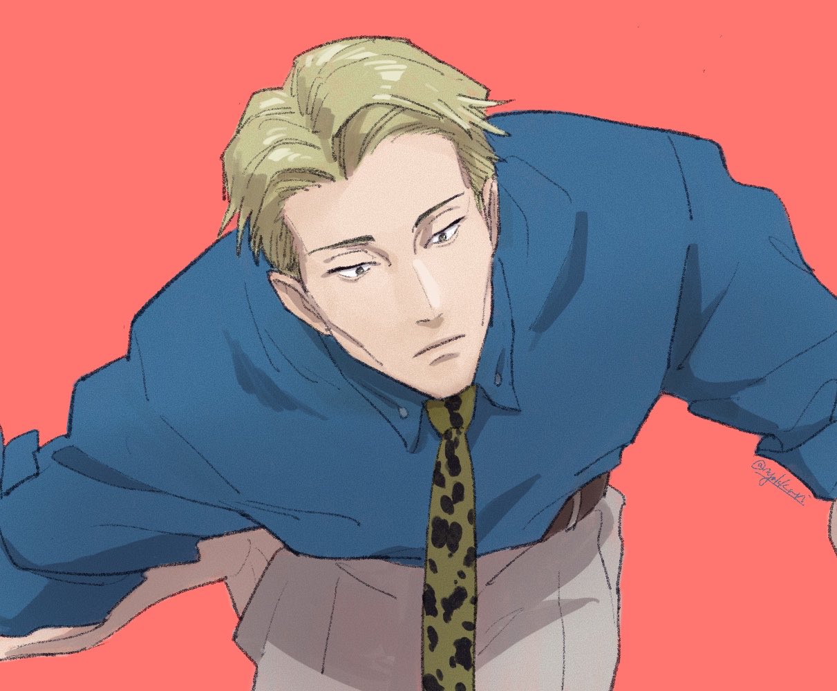 The Big ImageBoard (TBIB) - 1boy animal print belt blonde hair blue ...