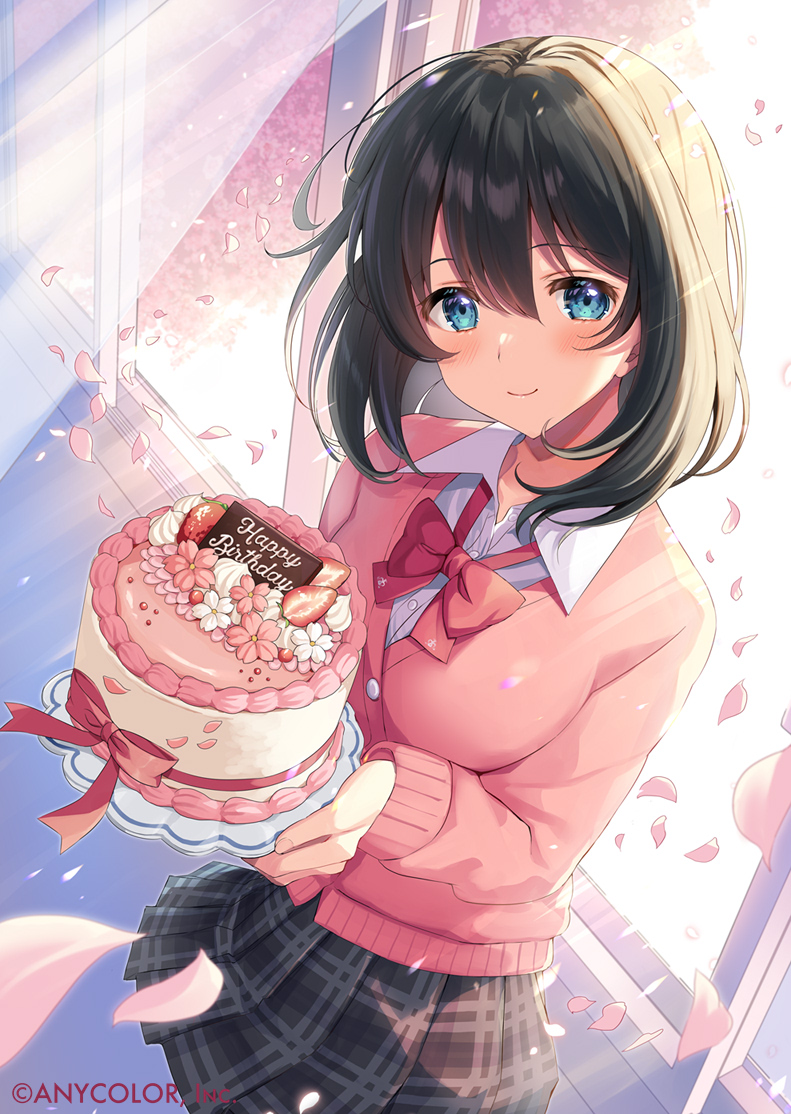 The Big ImageBoard (TBIB) - 1girl alternate costume alternate hairstyle black skirt blue eyes ...