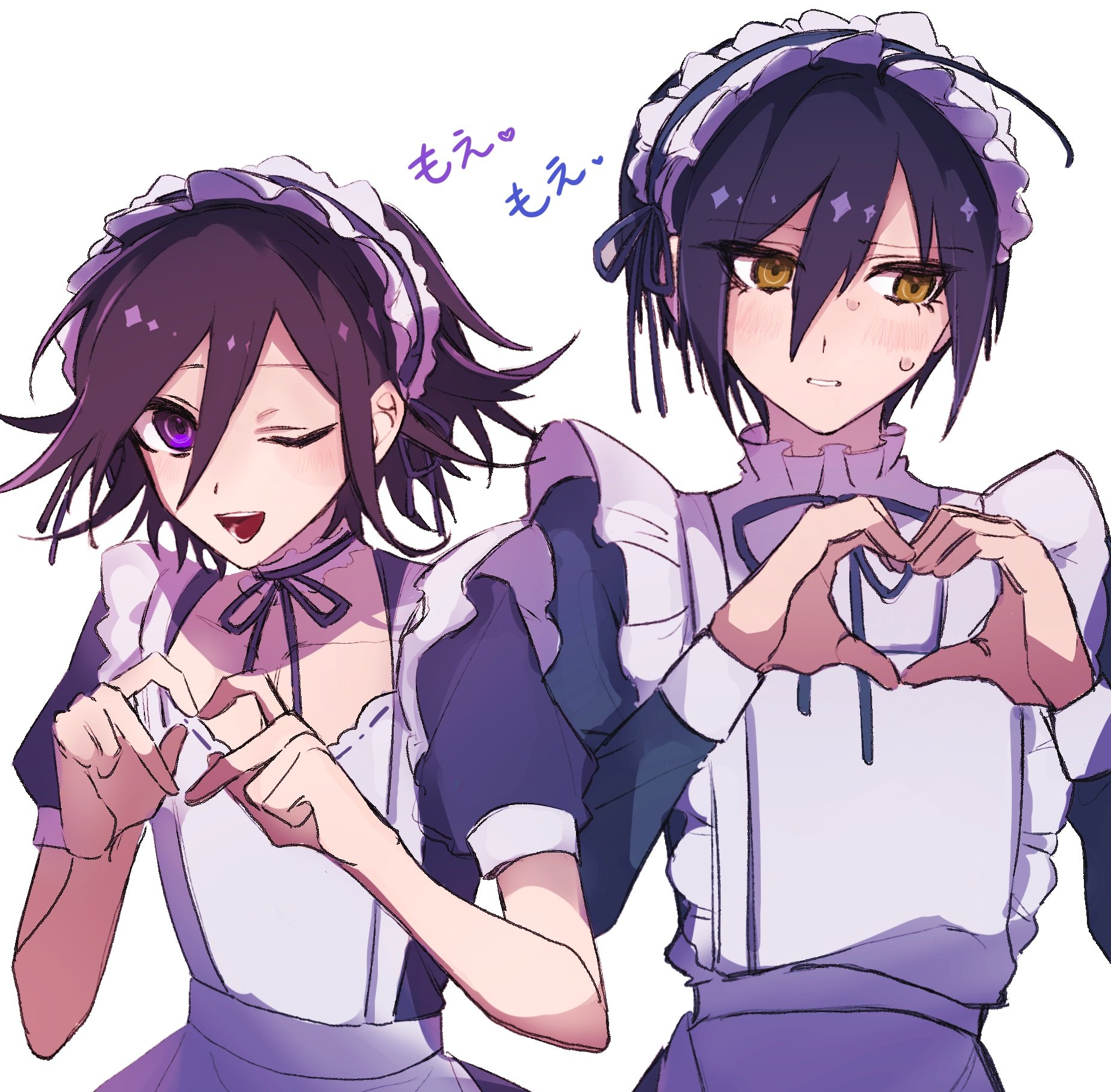The Big ImageBoard (TBIB) - 2boys :d ahoge alternate costume apron aru ...