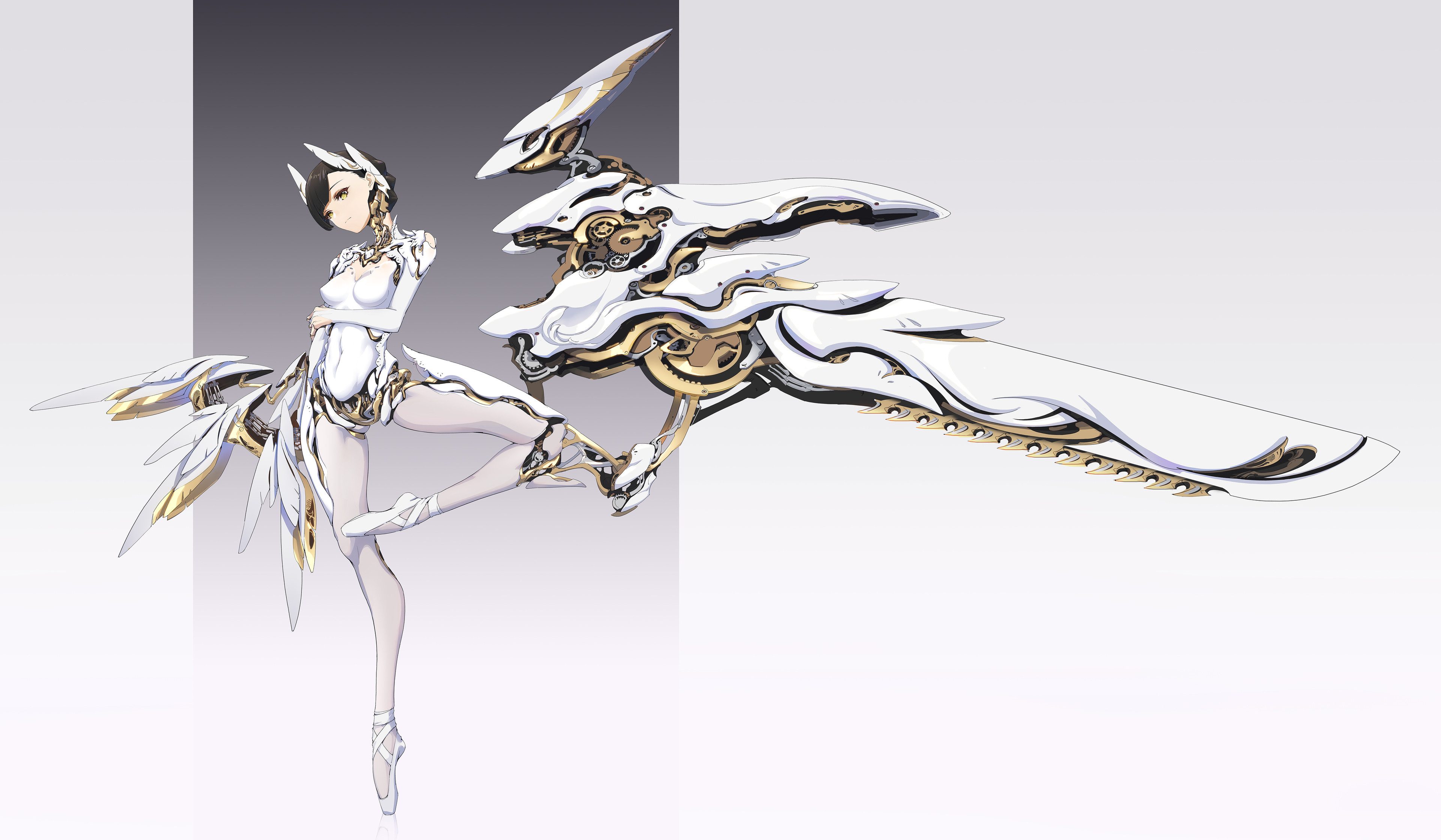 The Big ImageBoard (TBIB) - 1girl absurdres athletic leotard ballerina ballet ballet slippers ...