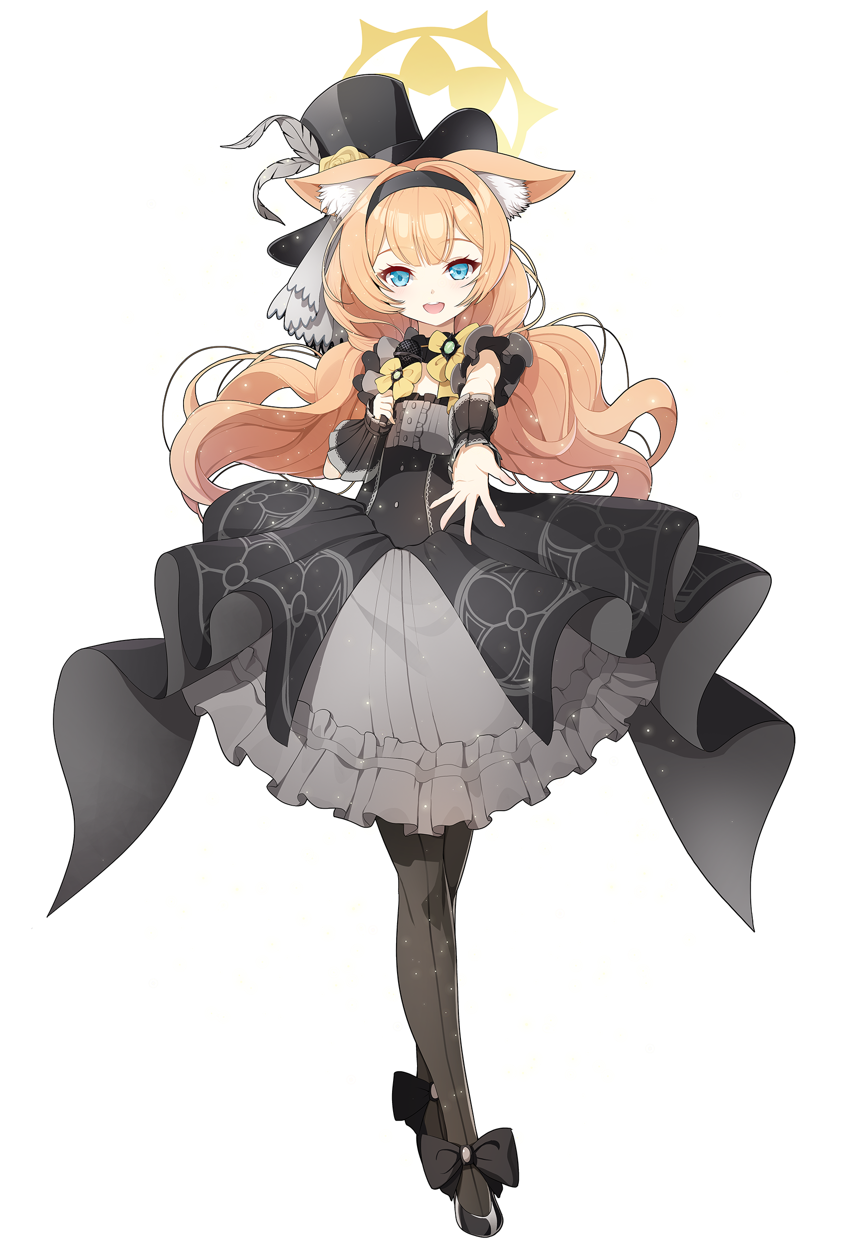 The Big ImageBoard (TBIB) - 1girl absurdres animal ear fluff animal ears black dress black ...