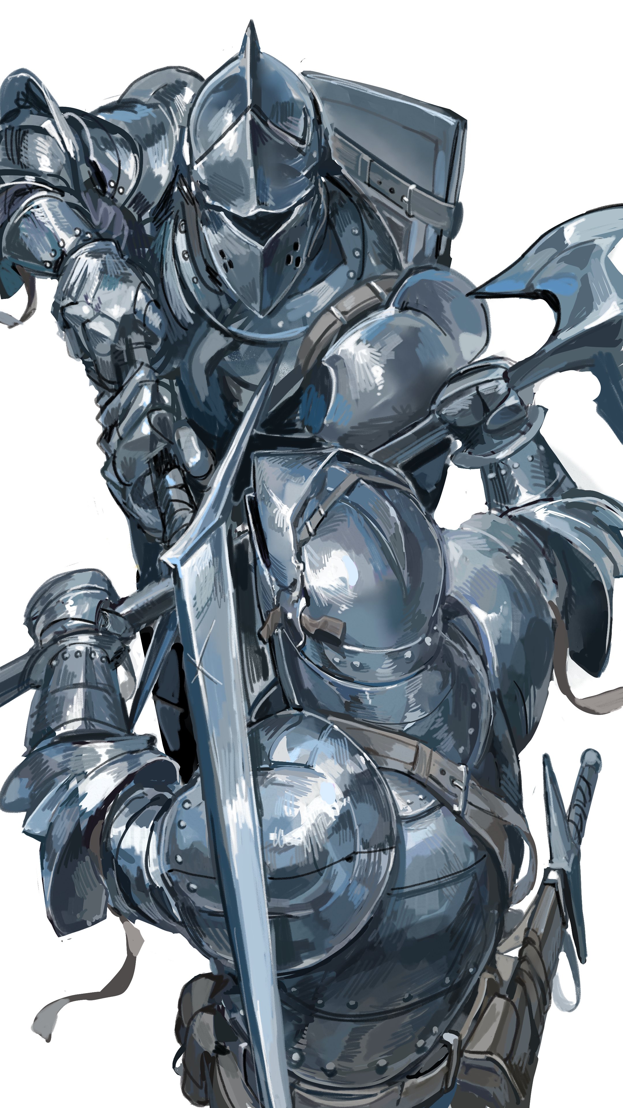 The Big ImageBoard (TBIB) - 2others absurdres armor axe battle battle axe belt belt pouch ...