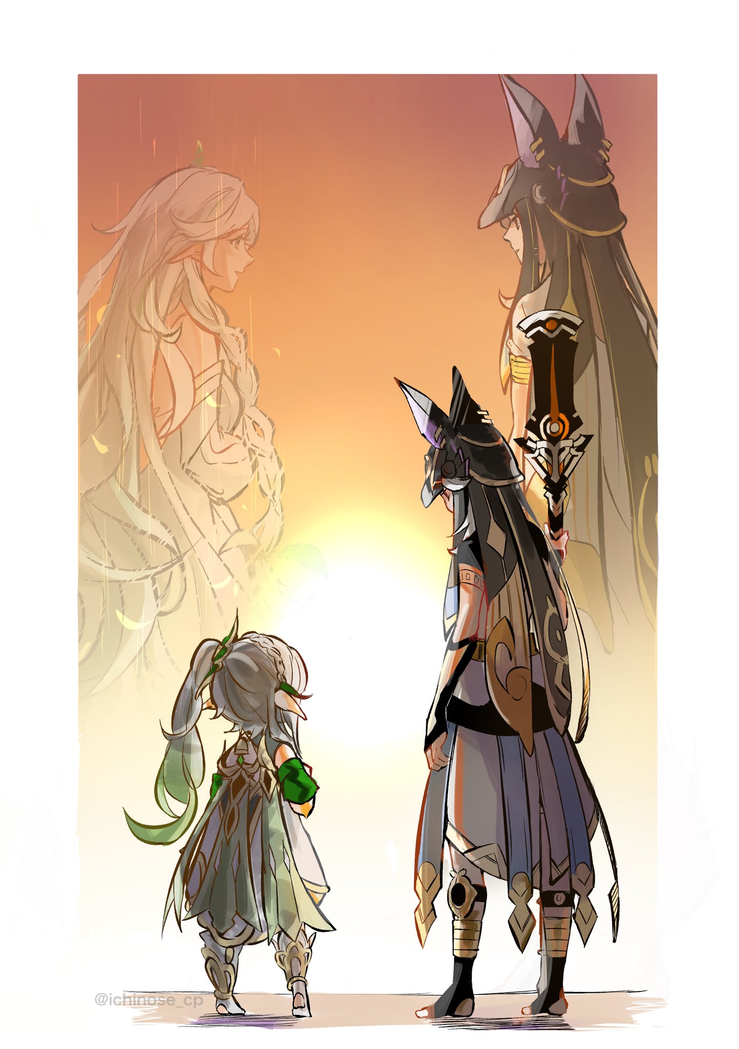 The Big ImageBoard (TBIB) - 1boy 1girl animal hood barefoot braid ...