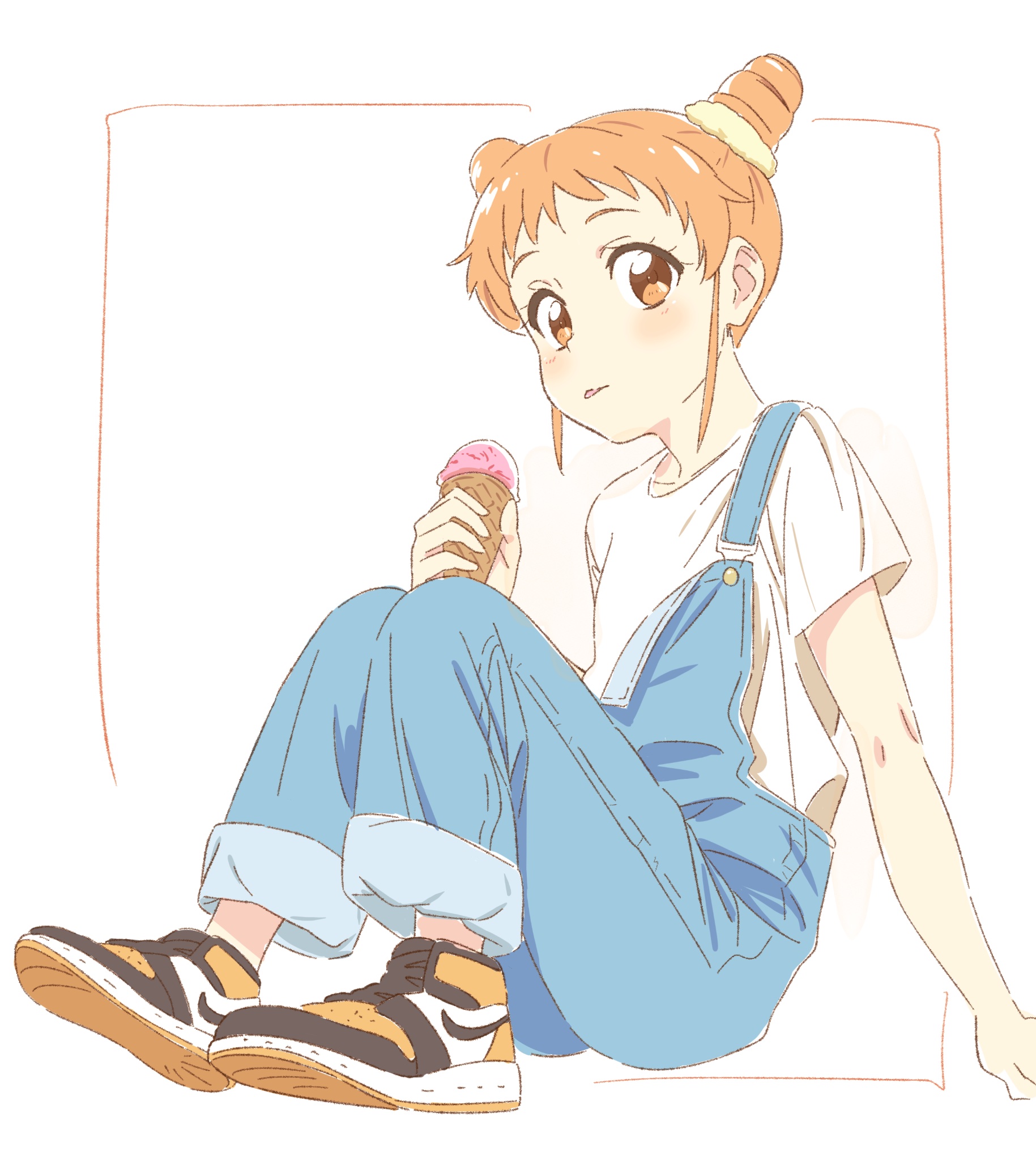 The Big ImageBoard (TBIB) - 1girl aikatsu! aikatsu! (series) arisugawa otome blue overalls brown ...