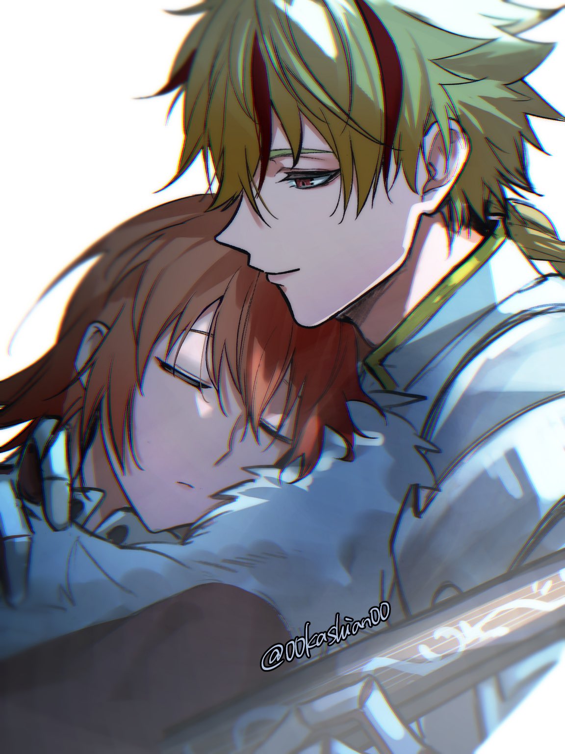 The Big ImageBoard (TBIB) - 00kashian00 1boy 1girl armor blonde hair ...