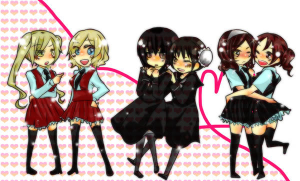 The Big Imageboard Tbib 6 Girls 6girls America Hetalia Artist