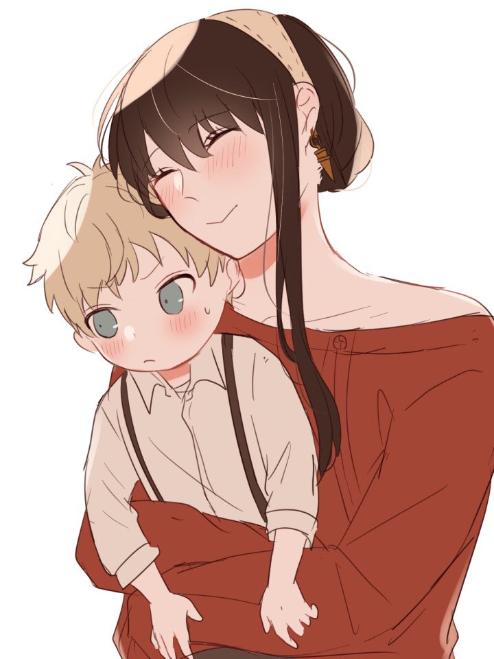 The Big ImageBoard (TBIB) - 1boy 1girl aged down bangs black hair blonde hair blue eyes blush ...