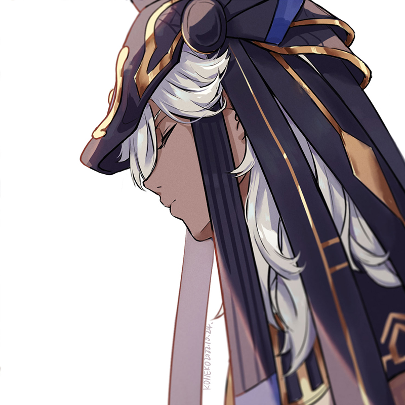 The Big ImageBoard (TBIB) - 1boy artist name closed eyes cyno (genshin ...