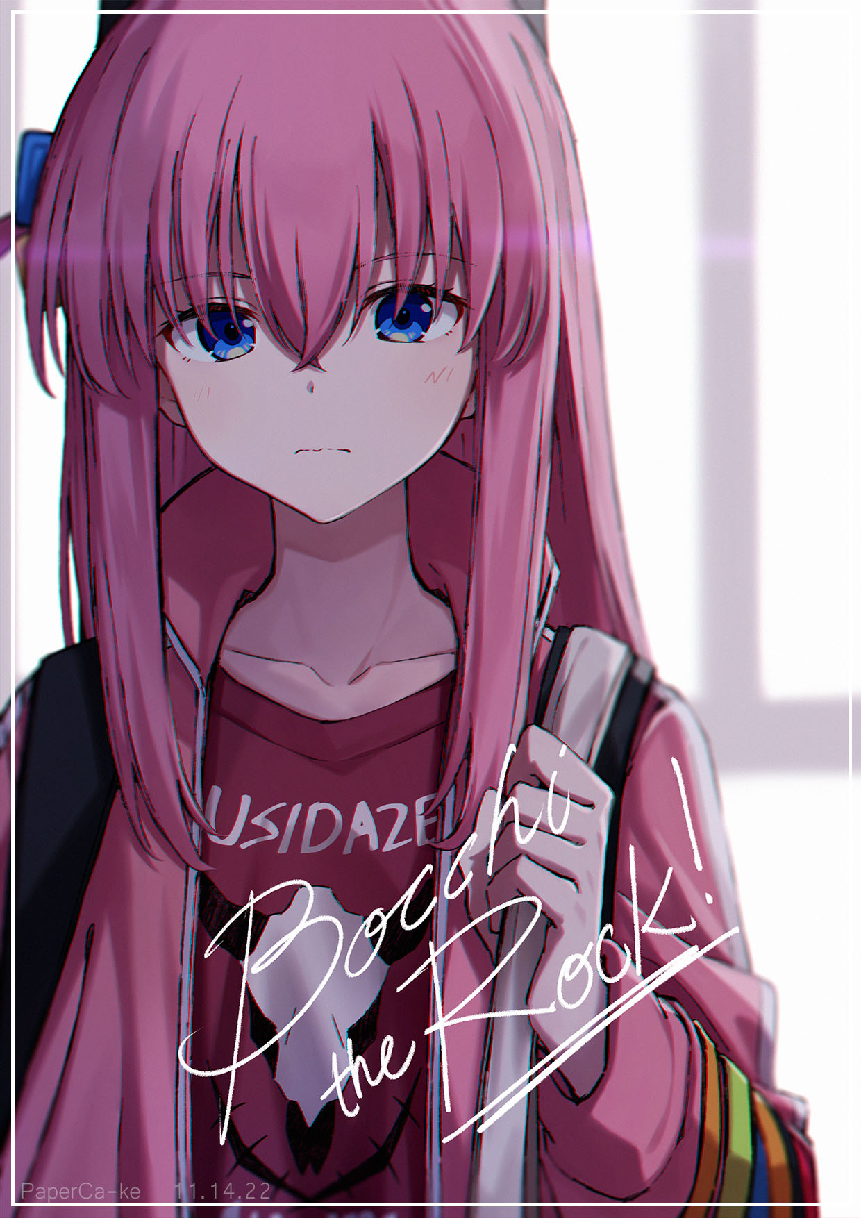 The Big ImageBoard (TBIB) - 1girl bangs blue eyes bocchi the rock! closed mouth gotou hitori ...