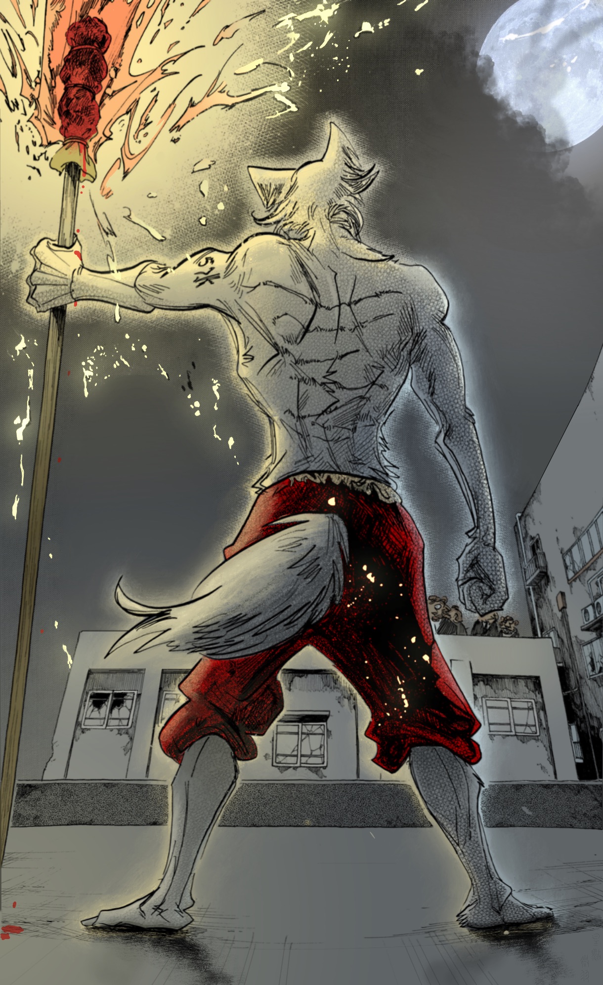 The Big ImageBoard (TBIB) - baggy clothing barefoot beastars blood ...