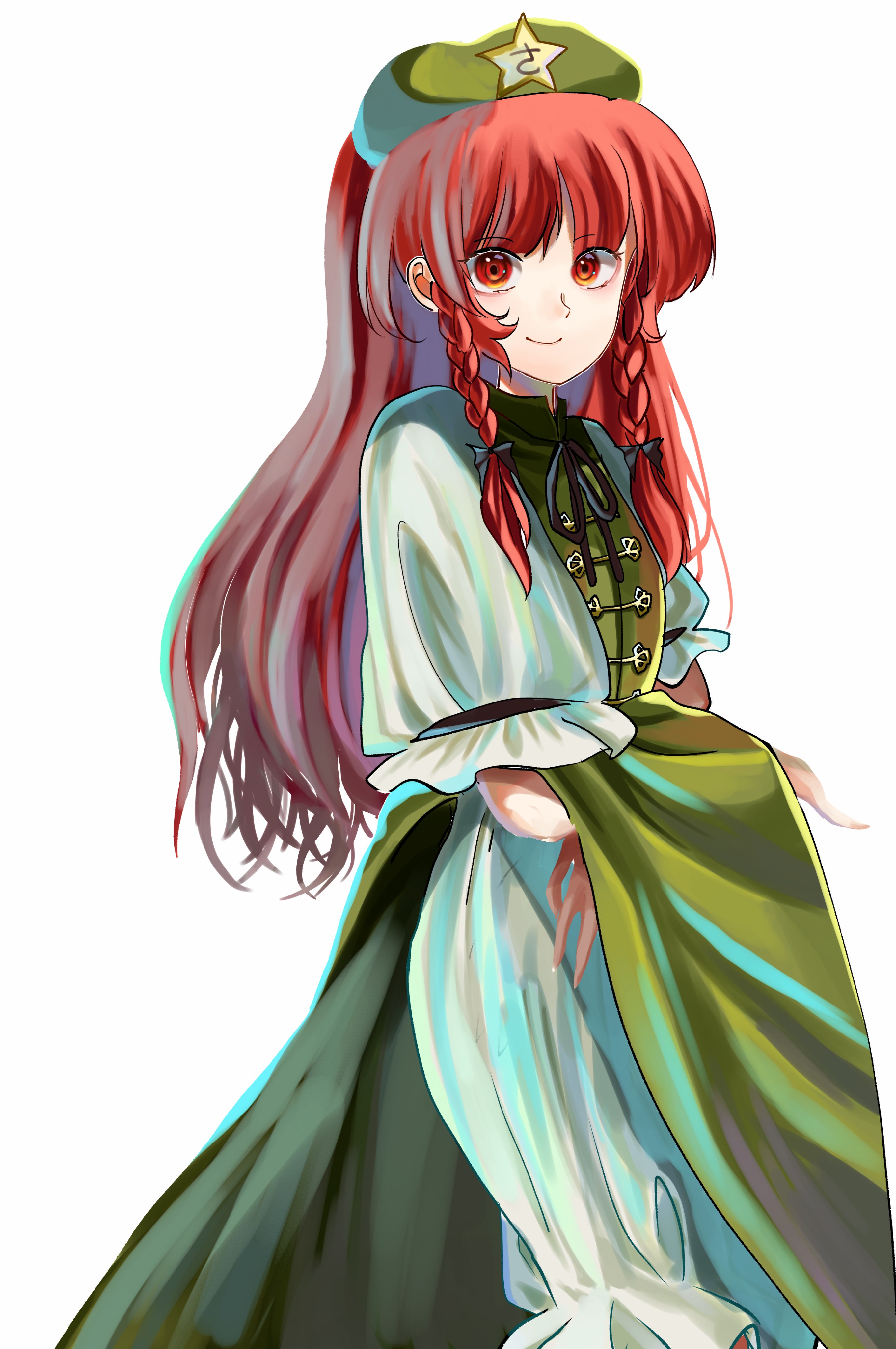 The Big ImageBoard (TBIB) - 1girl absurdres baggy pants beret braid ...