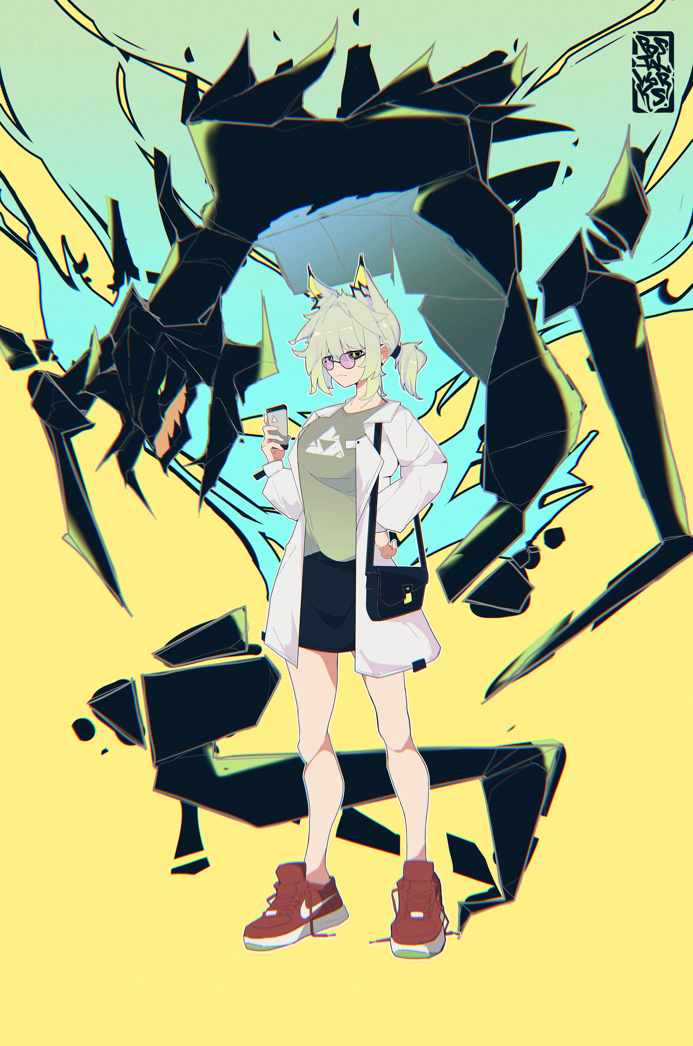 The Big ImageBoard (TBIB) - 1girl absurdres animal ear fluff animal ears arknights bangs casual ...