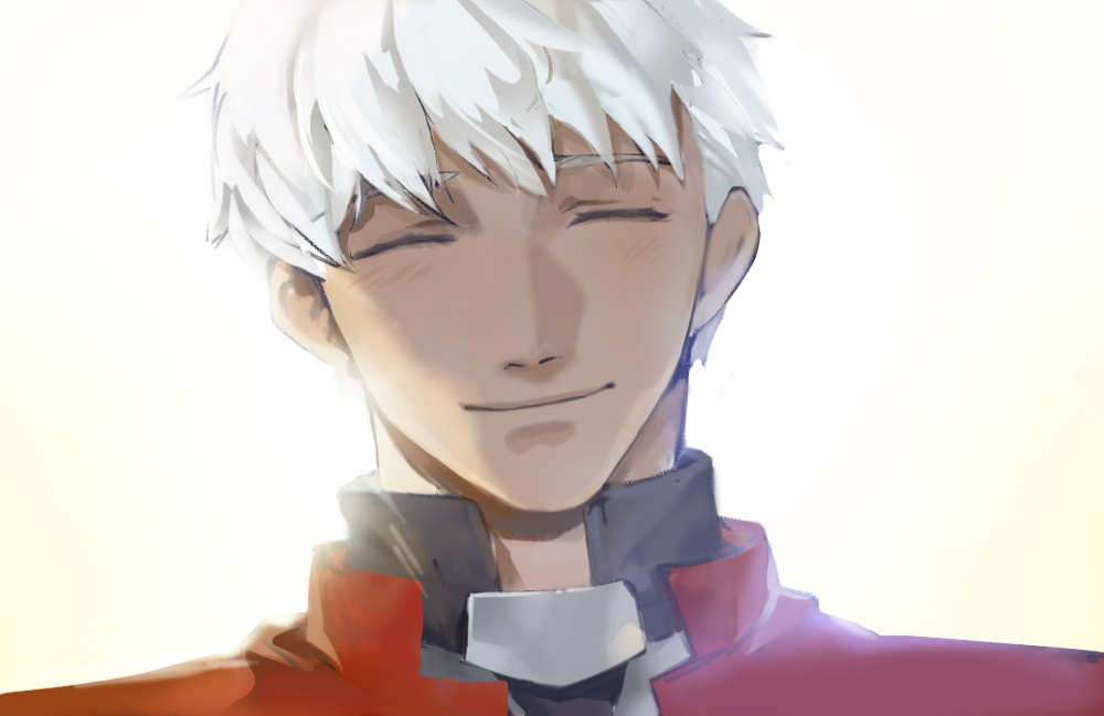 The Big ImageBoard (TBIB) - 1boy archer (fate) black shirt blush closed ...