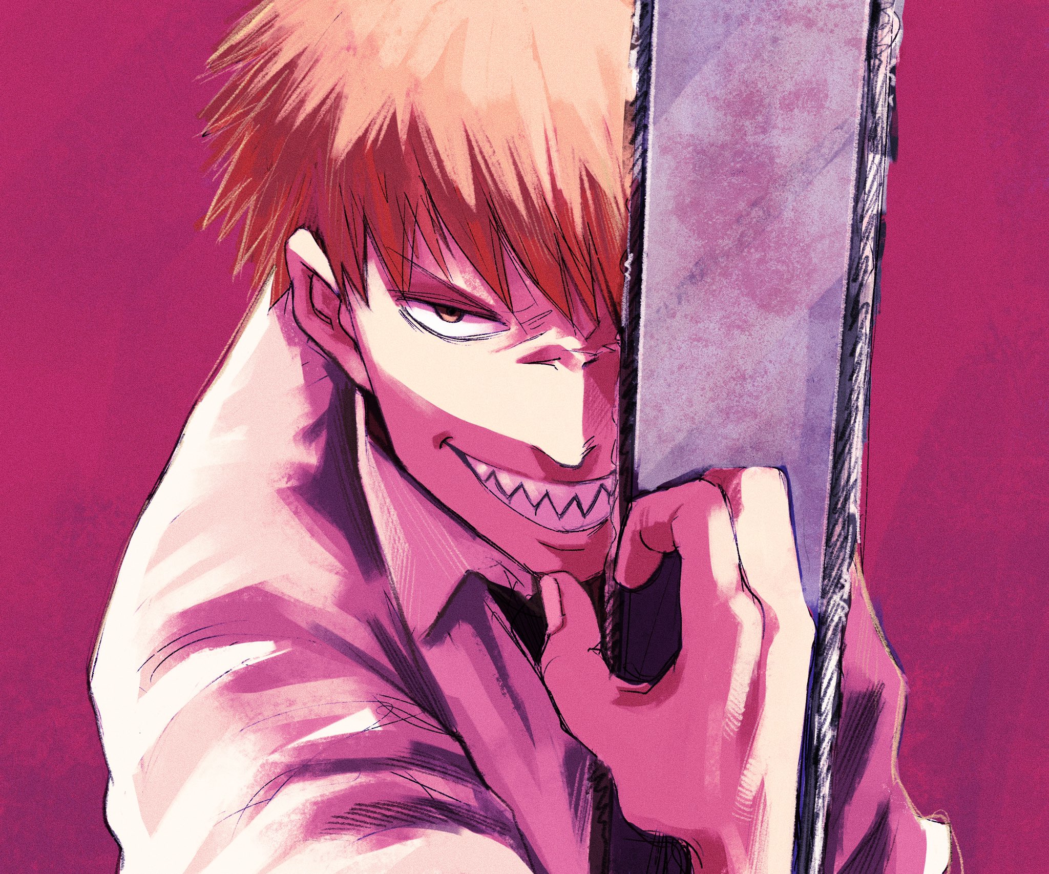 The Big ImageBoard (TBIB) - 1boy blonde hair chainsaw chainsaw man ...