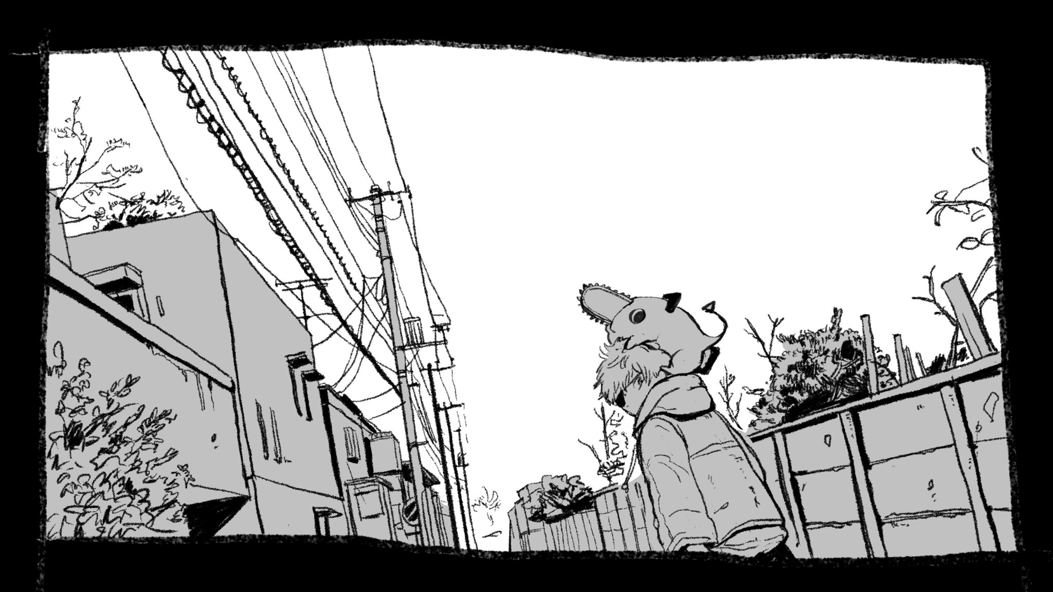 The Big ImageBoard (TBIB) - 1boy animal on head border chainsaw man ...