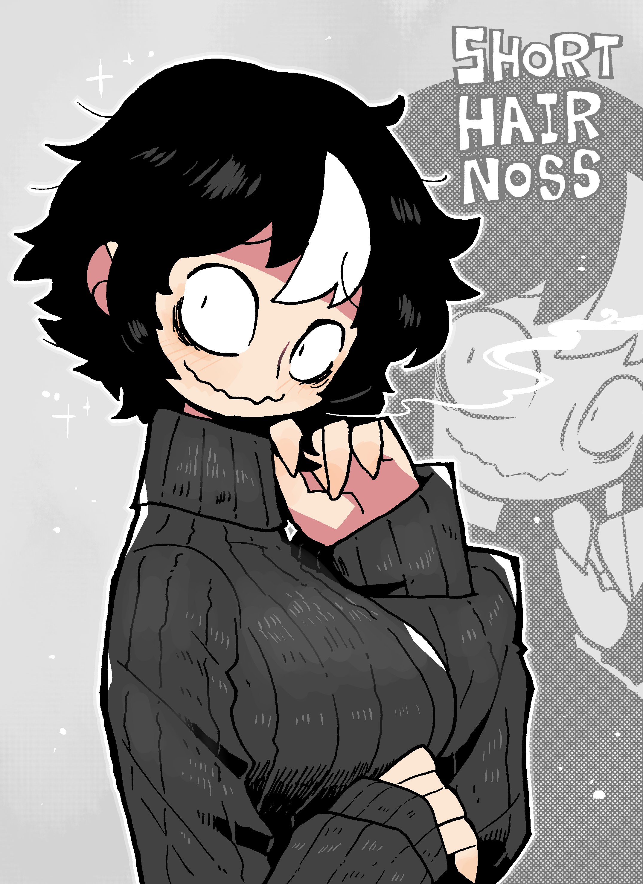 The Big ImageBoard (TBIB) - 1girl absurdres alternate hair length alternate hairstyle black hair ...