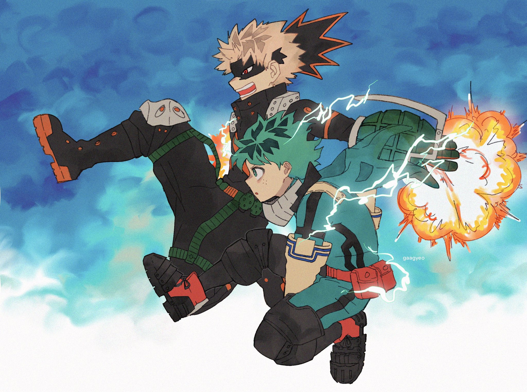The Big ImageBoard (TBIB) - 2boys bakugou katsuki black footwear black ...